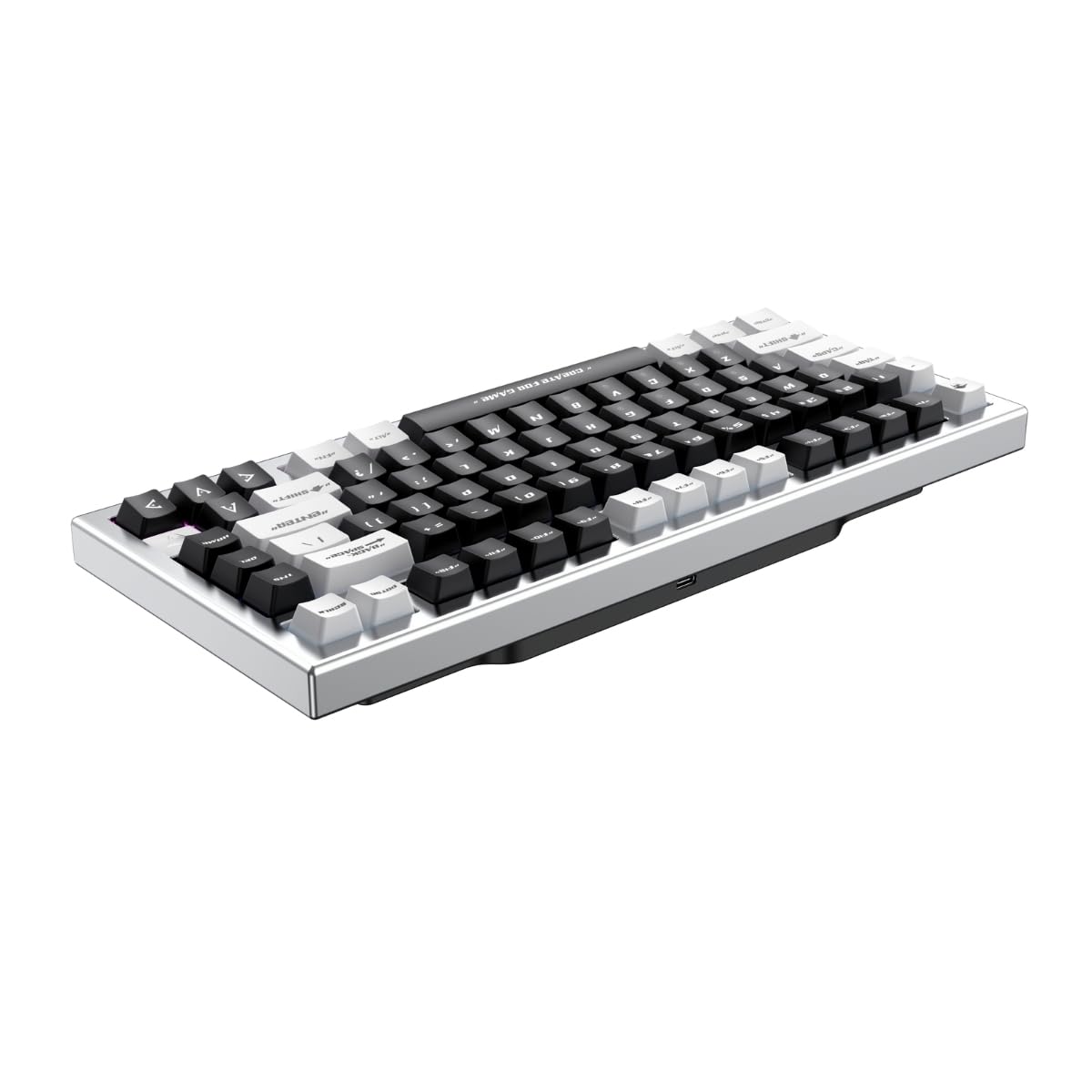 HAVIT Mechanical Gaming Keyboard, USB-TYPEC, 75% Compact Aluminum Keyboard for Computers, Gaming Consoles, Select Smart TVs