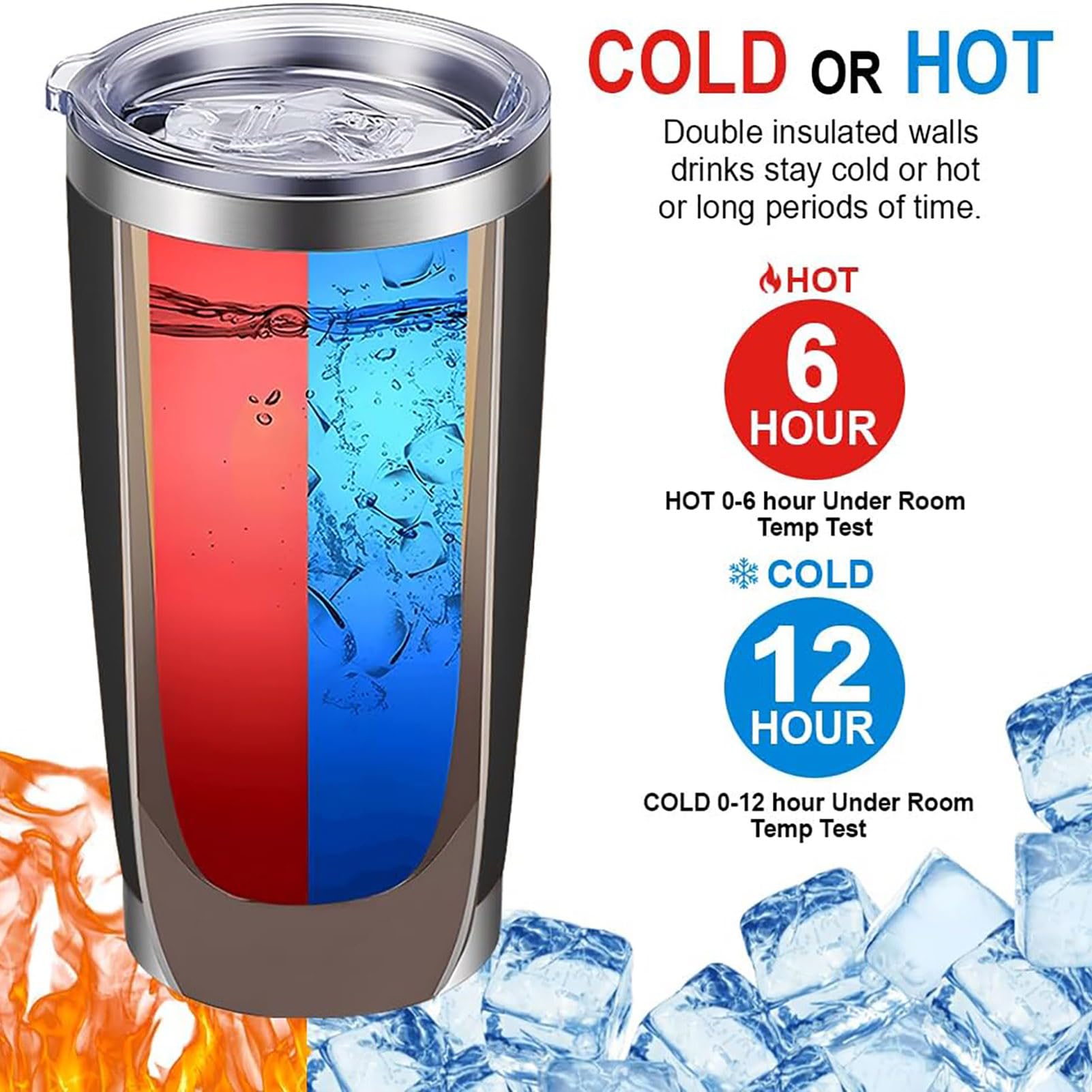 Dumpster Fire Tumbler 20 OZ, Dumpster Fire Desk Accessories Emotional Support Funny Gifts for Coworkers