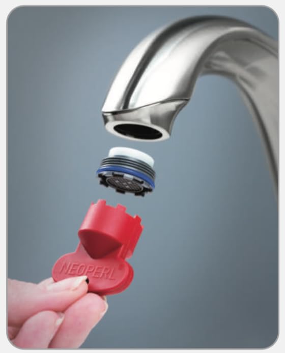 Common Parts Compatible Delta Faucet Kitchen Aerators Aerated Flow Replacement RP70718, # RP53998, RP52627 M21.5 Male Threaded (Blue 1.8 gpm)
