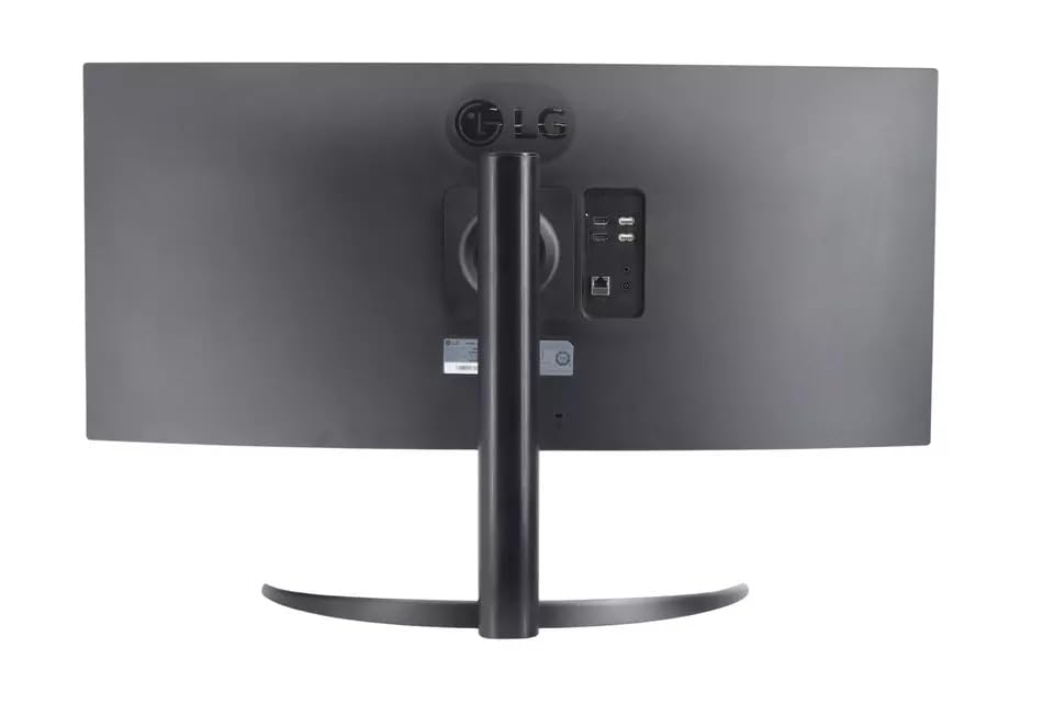 LG 34" Curved WQHD IPS Black Monitor with Built-in Speaker, (3440x1440) 100Hz, 5ms, Ultrawide MyView Streaming, Airplay2, Magic Remote, 34SR65QC-B WebOS 2024 Model (Renewed)
