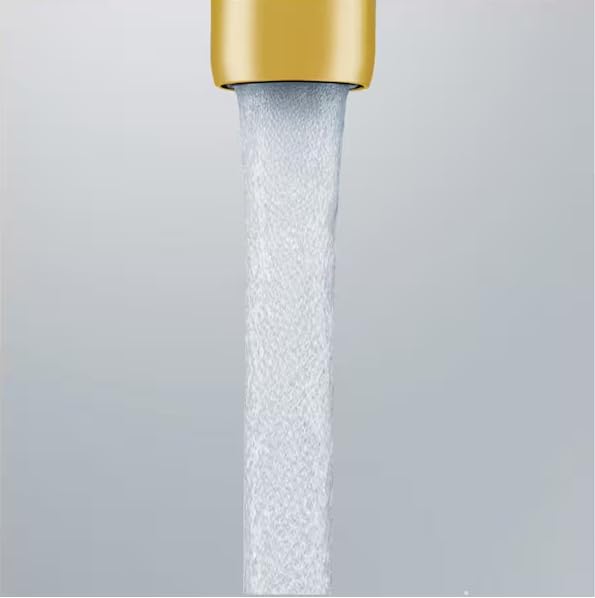 Polished Brass Aerator Housing Faucet 1.0 gpm 1.2, 1.5, 1.8, 2.2 flow rates insert Washer Dual/Male/Female Standard Threads (Male Thread, Green 1.5 gpm)