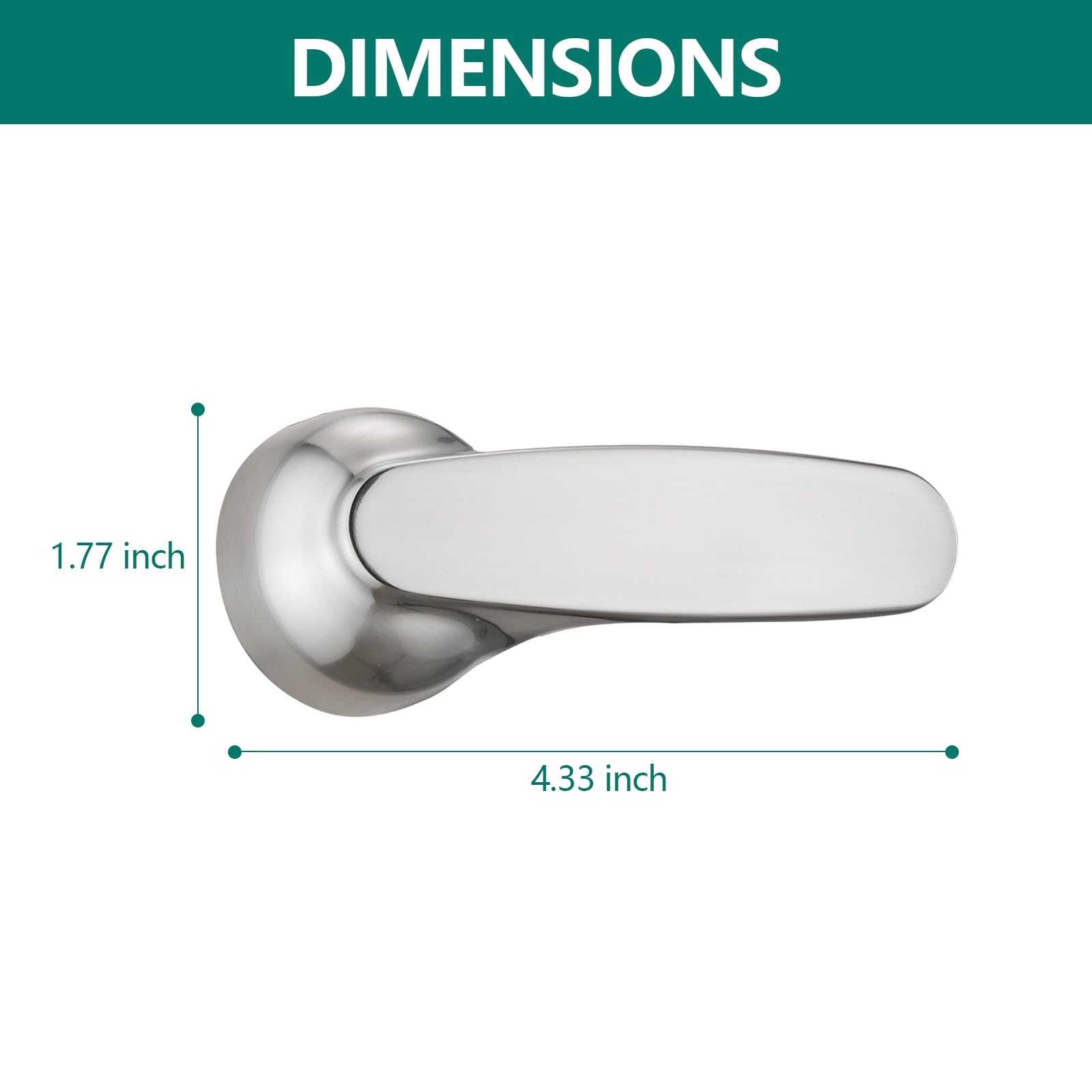 RAINREVIVE Repalcement Shower Handle, Compatible for 1300/1400 Series Tub Faucet for Delta, H79 Single Metal Lever Handle Kit, Brushed Nickel
