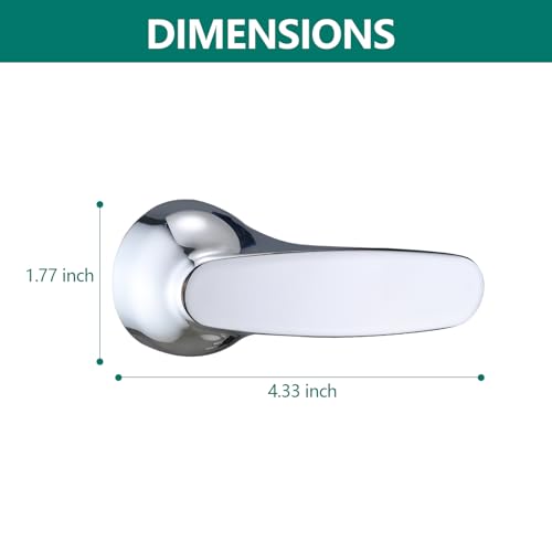 RAINREVIVE Repalcement Shower Handle, Compatible for 1300/1400 Series Tub Faucet for Delta, H79 Single Metal Lever Handle Kit, Chrome