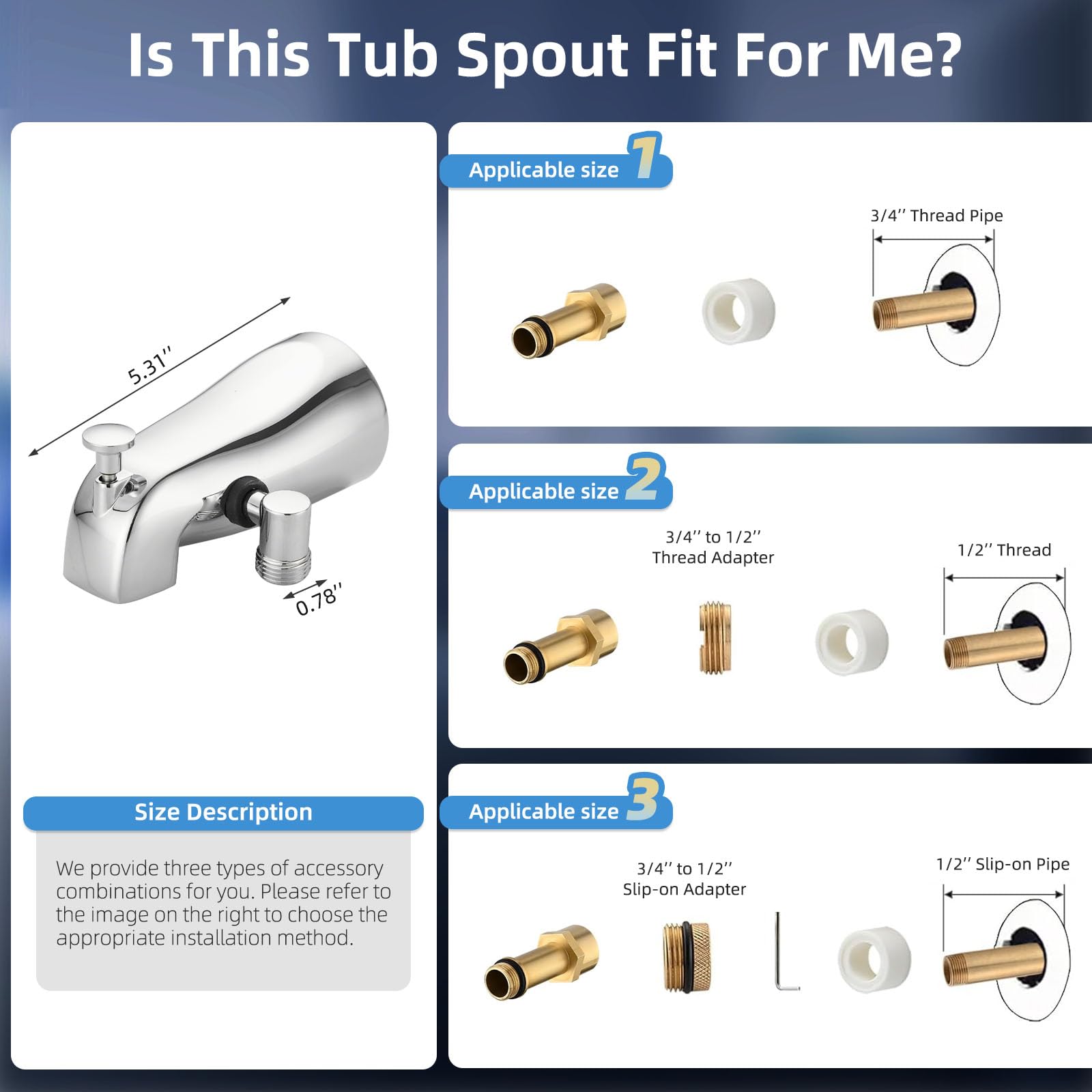 All Metal Bathtub Faucet with Sprayer,Tub Spout with Shower Attachment,10 Settings Hand held Filtered Shower with ON/OFF Pause Switch,Bathtub Faucet with Diverter