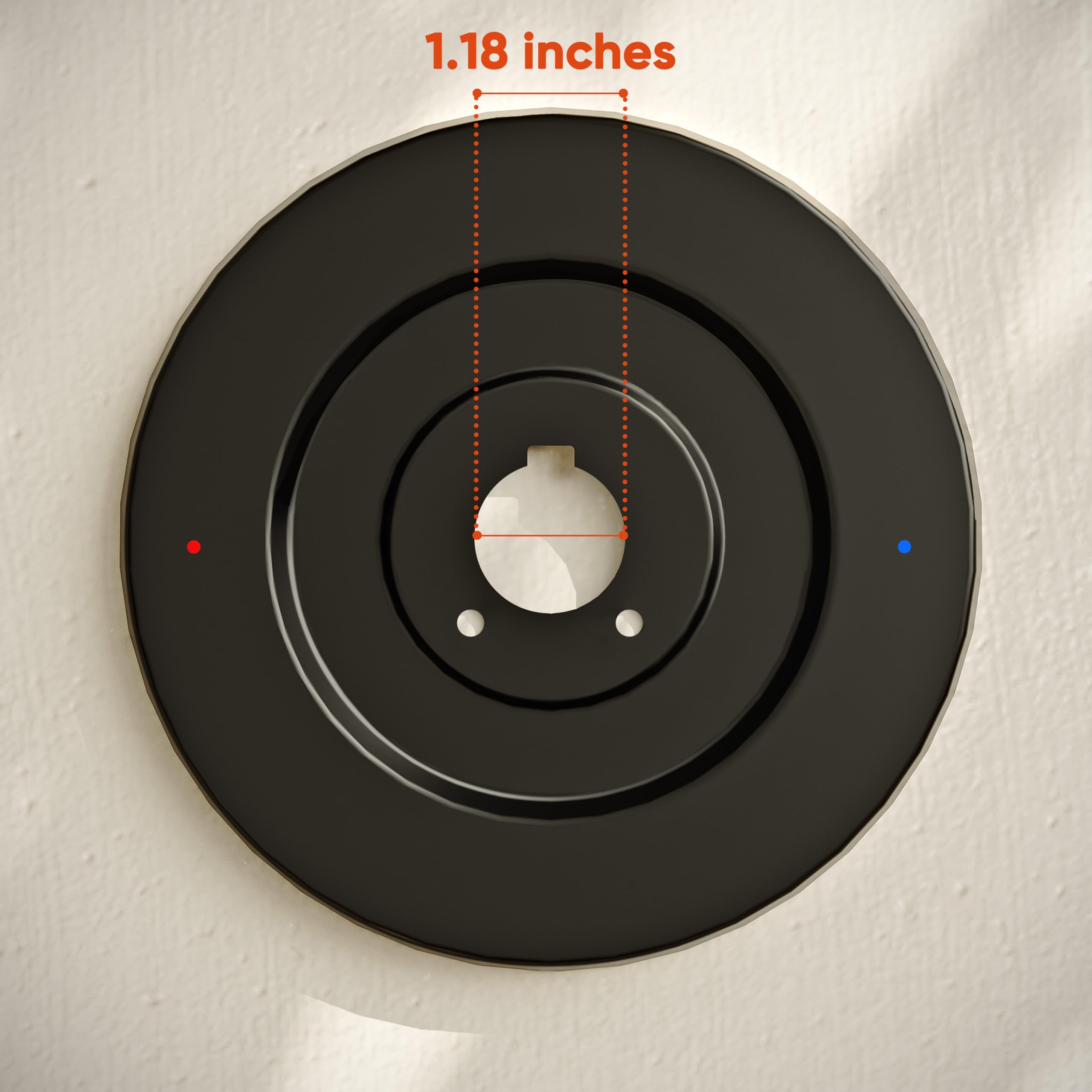 Escutcheon Replacement for Moen 16090 Chateau Collection, for One-Handle Tub and Shower Faucets, Matte Black