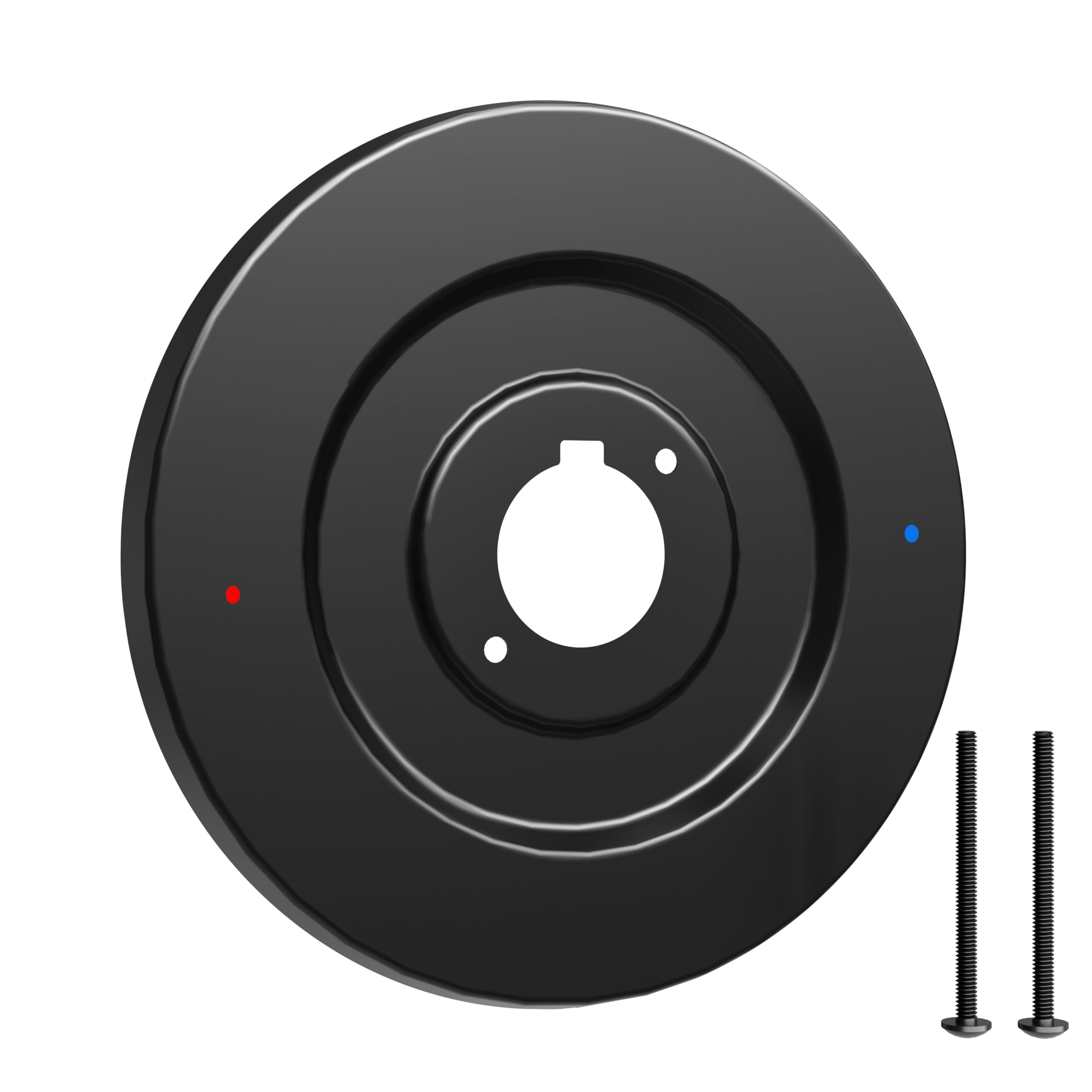 Escutcheon Replacement for Moen Shower Trim, for One-Handle Tub and Shower Faucet, Valve Trim Only, Matte Black