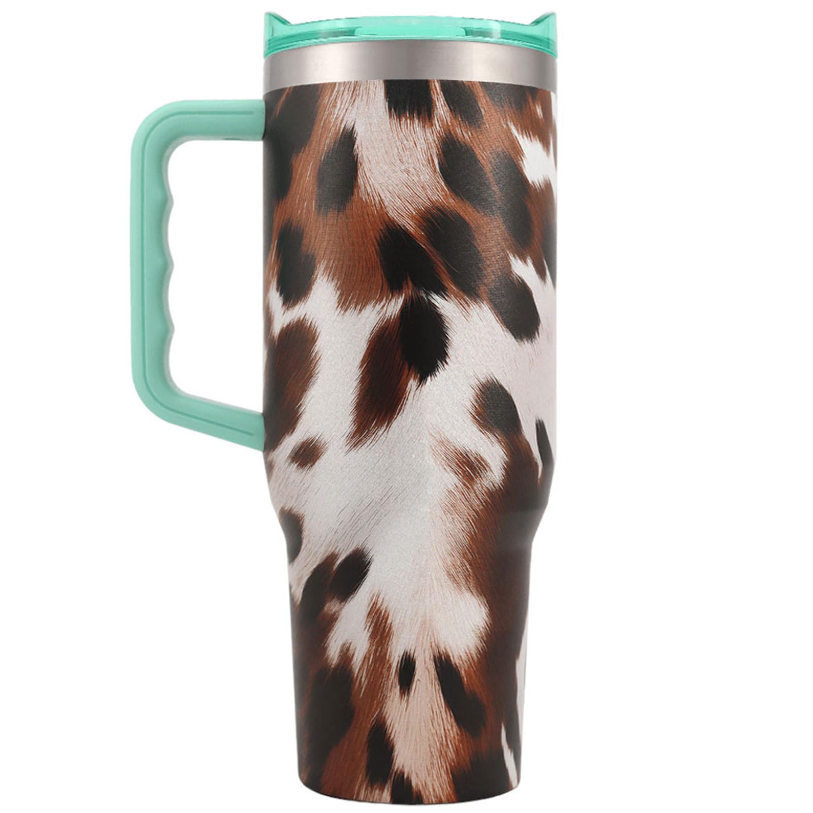 Yukon Outfitters Fit Forty 40oz Double Wall Vacuum Insulated Stainless Steel Tumbler with Reusable Straw & Ergonomic Handle | For Hot or Cold Beverage, Buckle Bunny