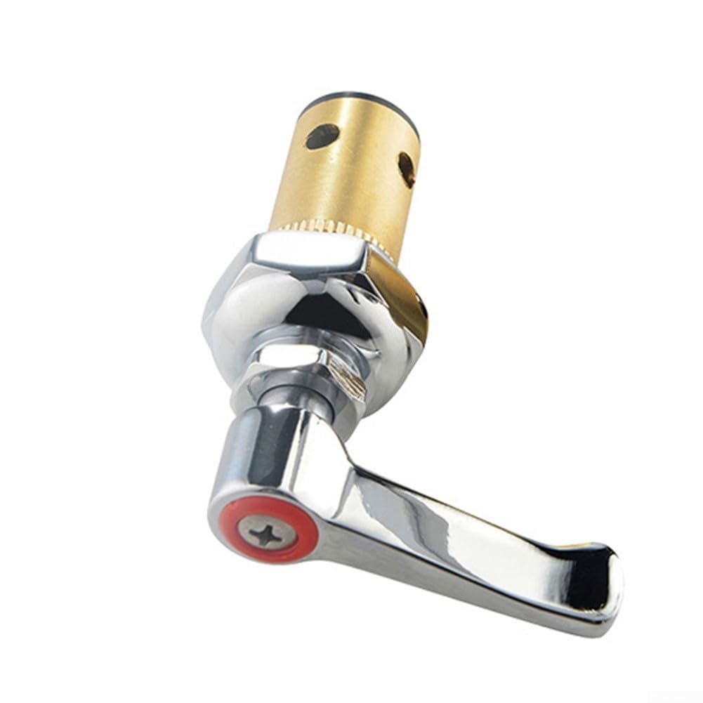 Handle Stem Assembly Fits for T&S Brass Faucets Replace 2815P, Blue Cold and Red Hot Side Spindle Assembly Valve Replacement Part