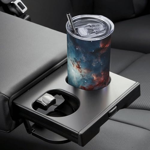 Tangopi Space Cloud 20 oz Tumbler with Lid and Straw Insulated Travel Coffee Mug Reusable Spill Proof Coffee Cups Stainless Steel Water Bottle for Hot and Cold Drinks