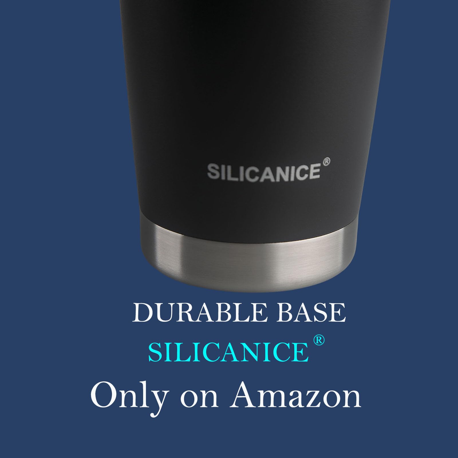 SILICANICE Gray The Only Soft Touch 20oz Stainless Steel Insulated Tumbler with MacSlider Lid-Spill Proof,Dishwasher Safe,Durable Thermal Cup for Hot/cold Coffee, Water & Smoothies