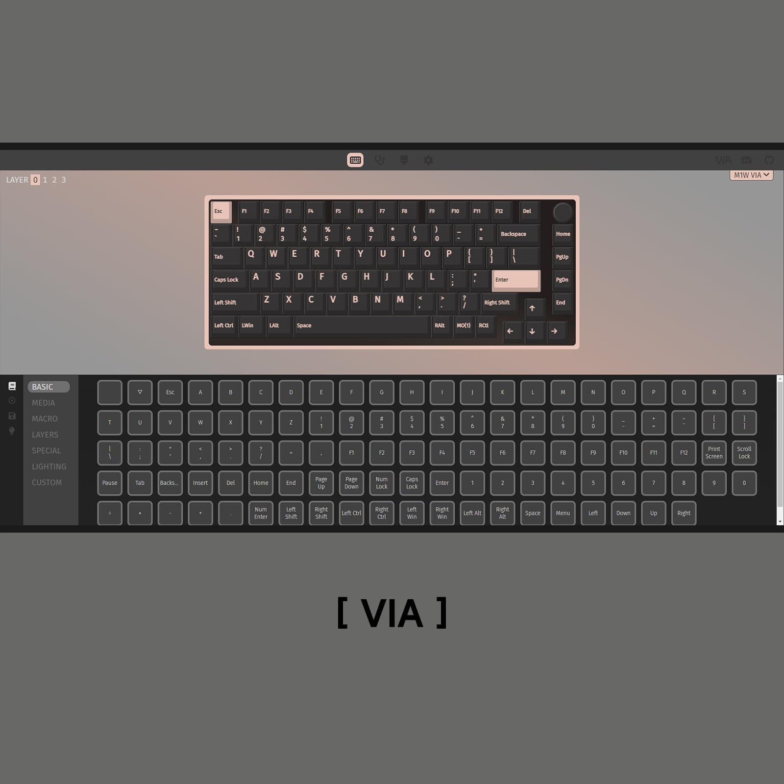 MONSGEEK M1W V3 Aluminum Mechanical Keyboard 75% RGB Hot-swappable Gaming Keyboard with Knob, 6000 mAH RGB Gradient Black Custom with PBT Double Shot Keycaps Rosewood Switch