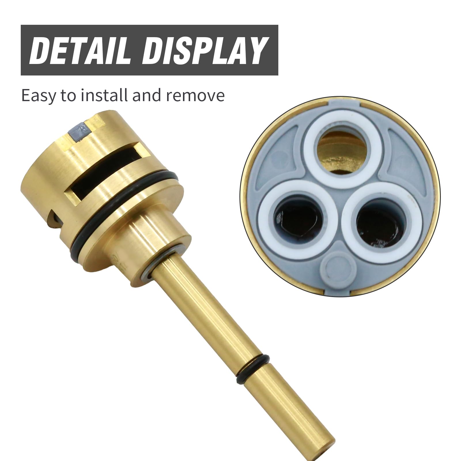 Zreneyfex RP51919 6 Setting Diverter Cartridge Assembly, Replacement for Delta Faucet Valve Body R11000 R2200