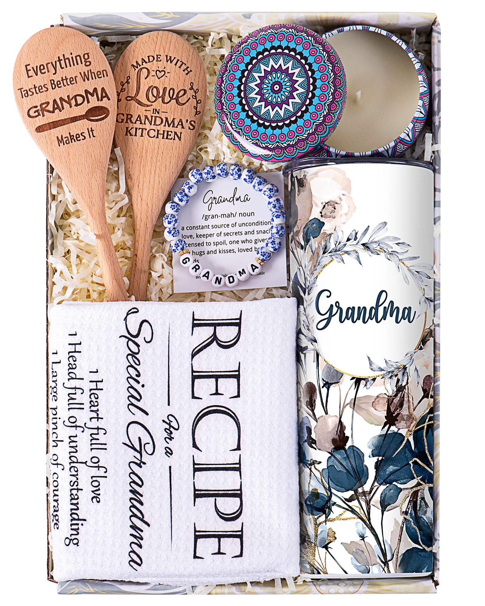 ELEMENU Mothers Day Gifts For Grandma, Grandmother Birthday Christmas Gifts Ideas from Grandkids, Granddaughter, Grandson - Best Grandma Gift Basket