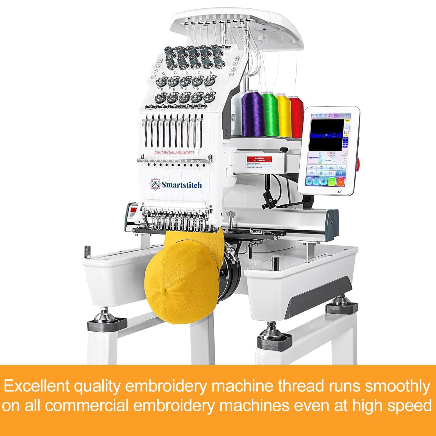 New brothread - Single Huge Spool 4000M Each Polyester Embroidery Machine Thread 40WT for Commercial and Domestic Machines - Emerald Green