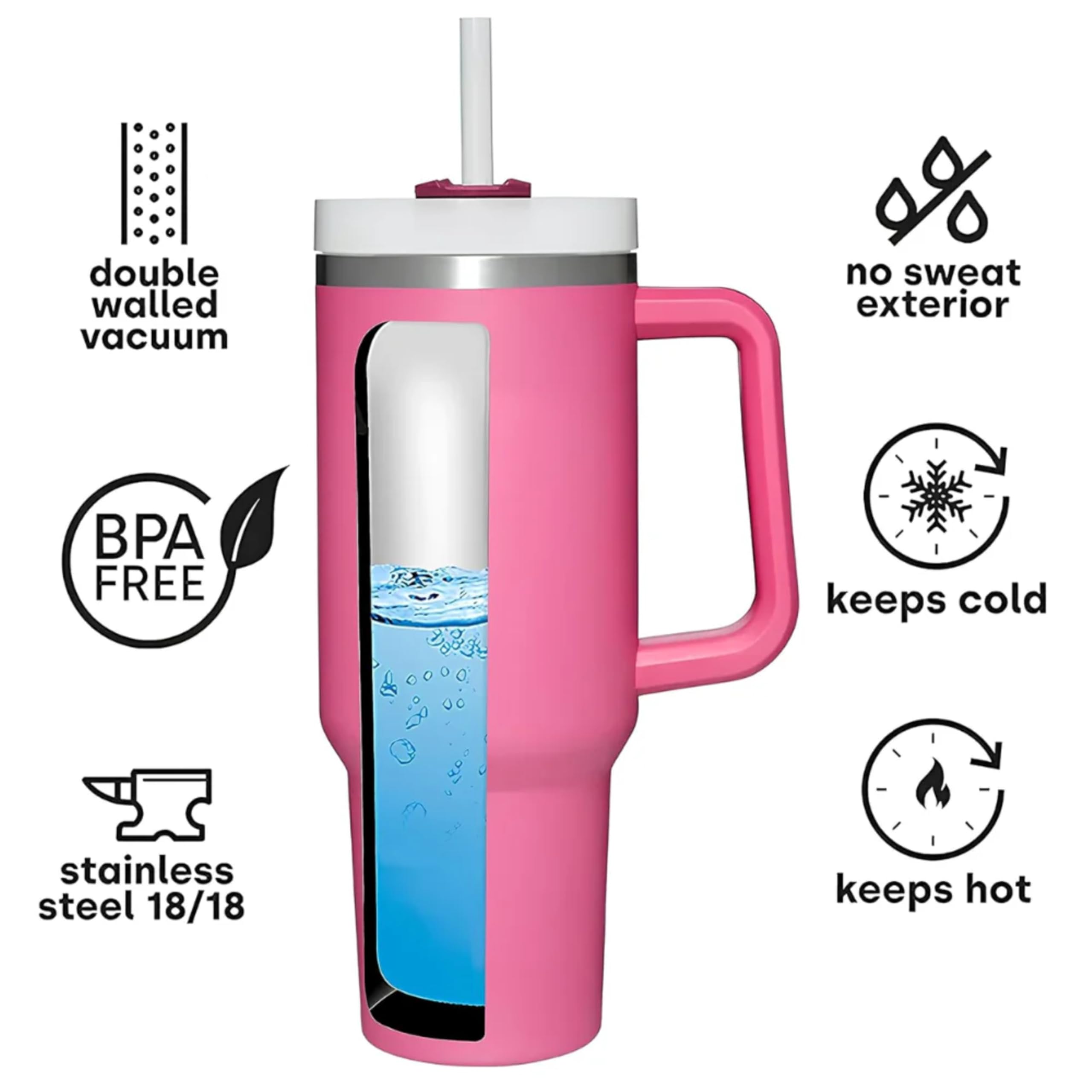 born to rally Pickleball Tumbler- 30oz (Multi)