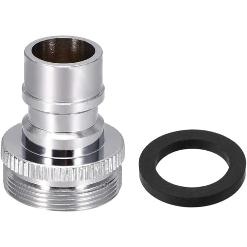Faucet Adapter, Faucet Adapter for Portable Washer, Dishwasher Snap Adapter Connection,Brass Chrome, 5/16-27 Male or 55/64-27 Female, Faucet Aerators, Kitchen Fixtures
