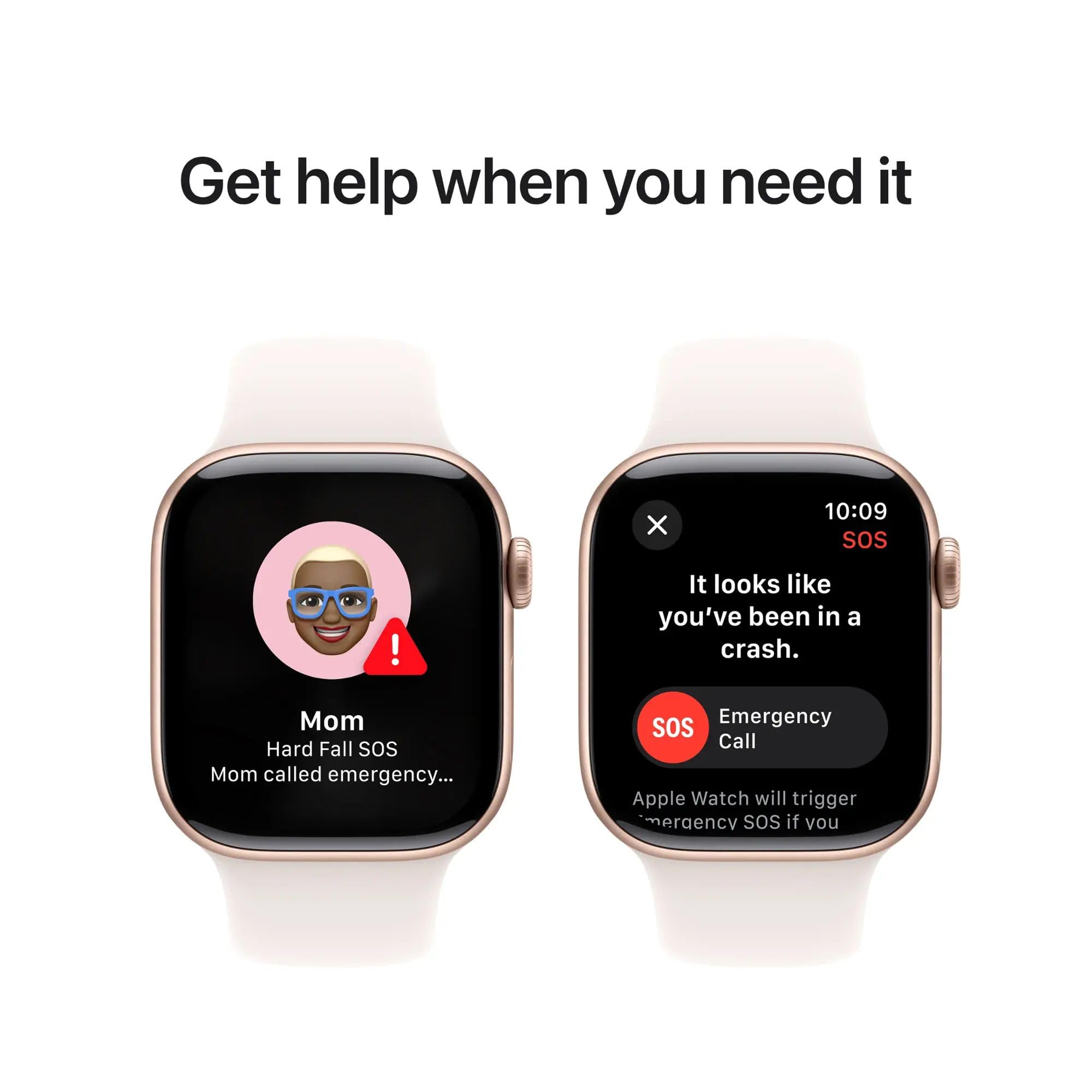 Apple Watch Series 10 [GPS + Cellular, 42mm] - Rose Gold Aluminum Case with Light Blush Sport Band, S/M (Renewed)