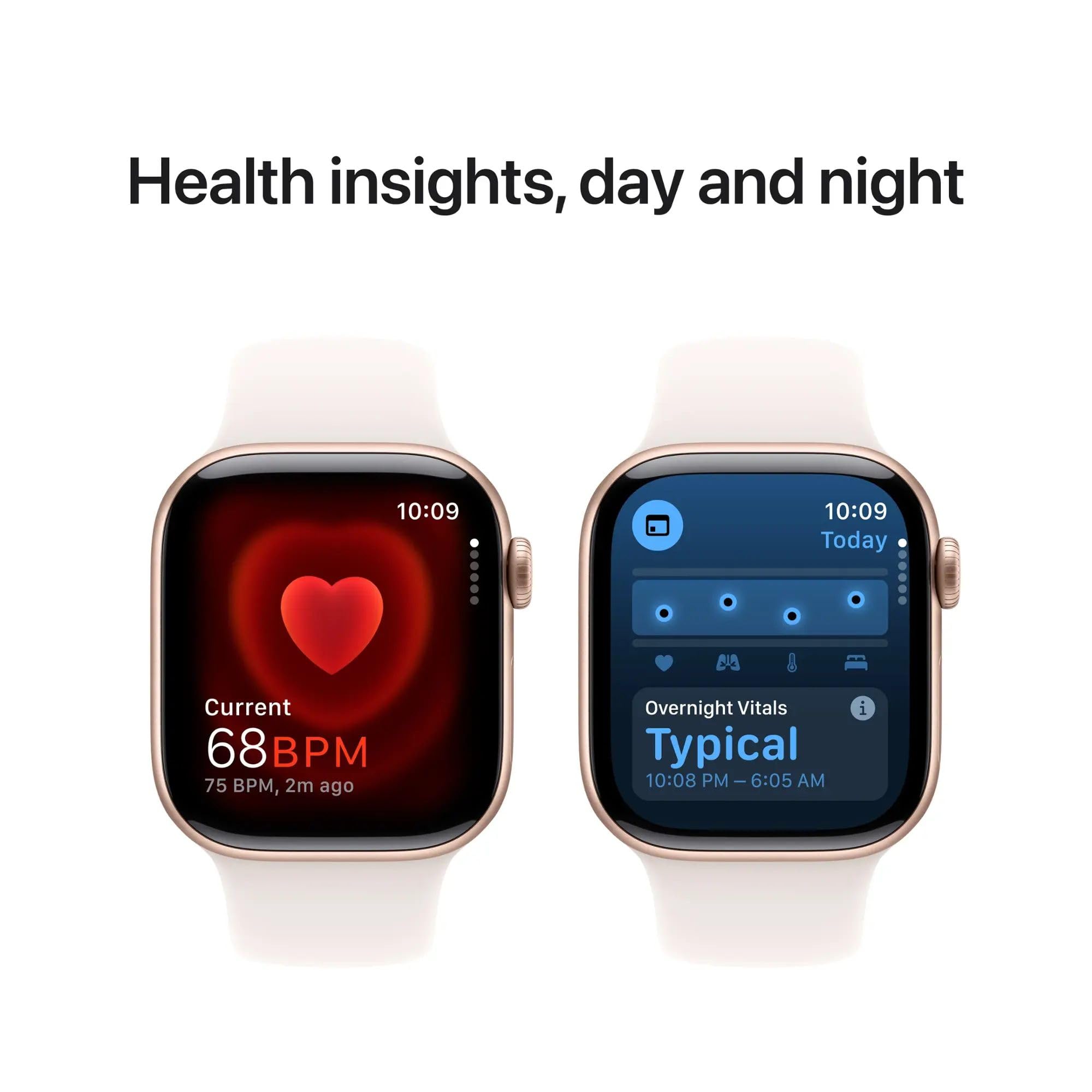 Apple Watch Series 10 [GPS + Cellular, 42mm] - Rose Gold Aluminum Case with Light Blush Sport Band, S/M (Renewed)