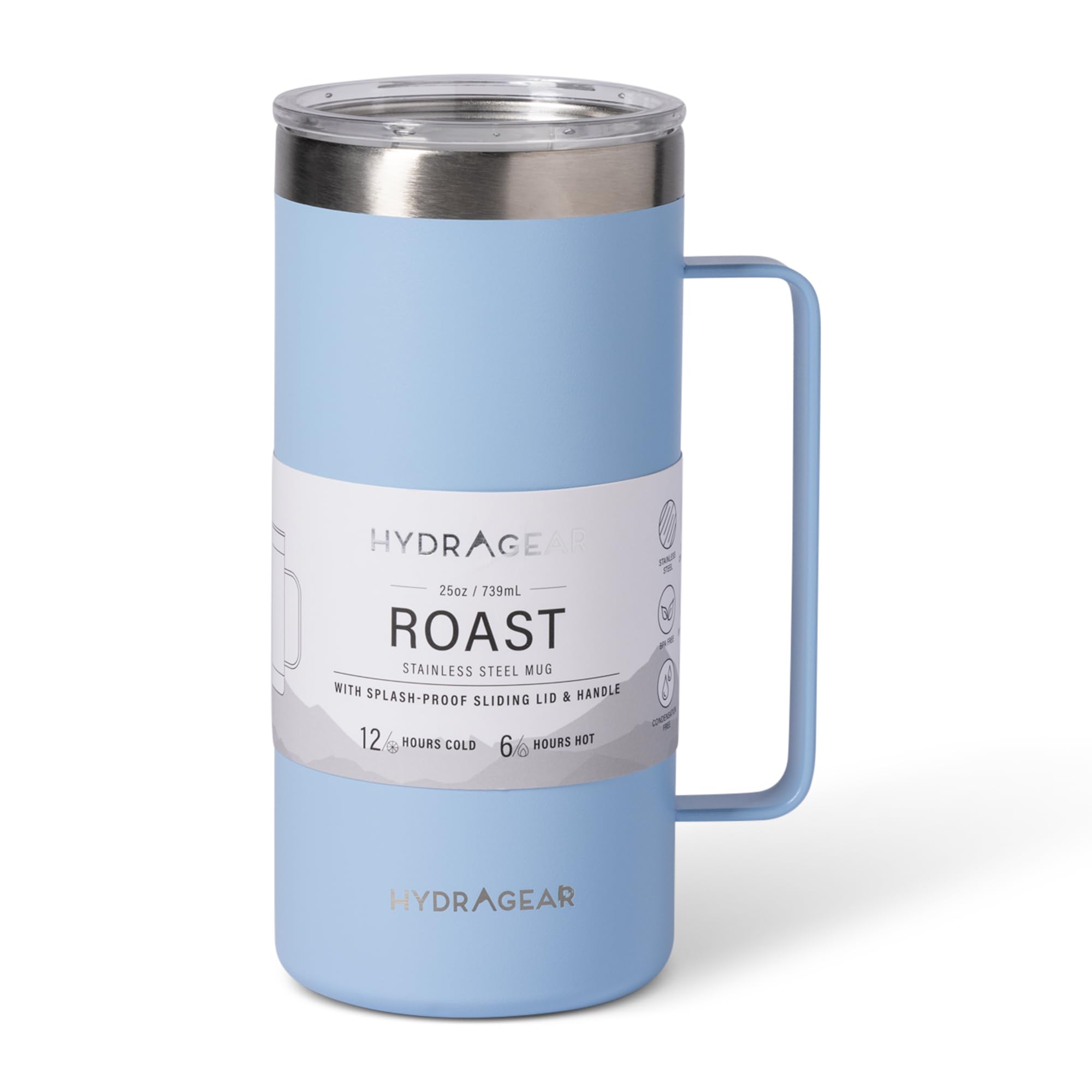 Hydragear Roast Double-Wall Insulated Stainless Steel Mug - 25 Oz - Cobalt Powder Coat