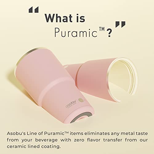 asobu 22oz Extra Large Ceramic-Lined Travel Mug with No Metal Taste-Keeps Flavors True - Double-Wall Vacuum Insulated Coffee Mug with Spill-Proof Pop-Open Lid for Hot Drinks