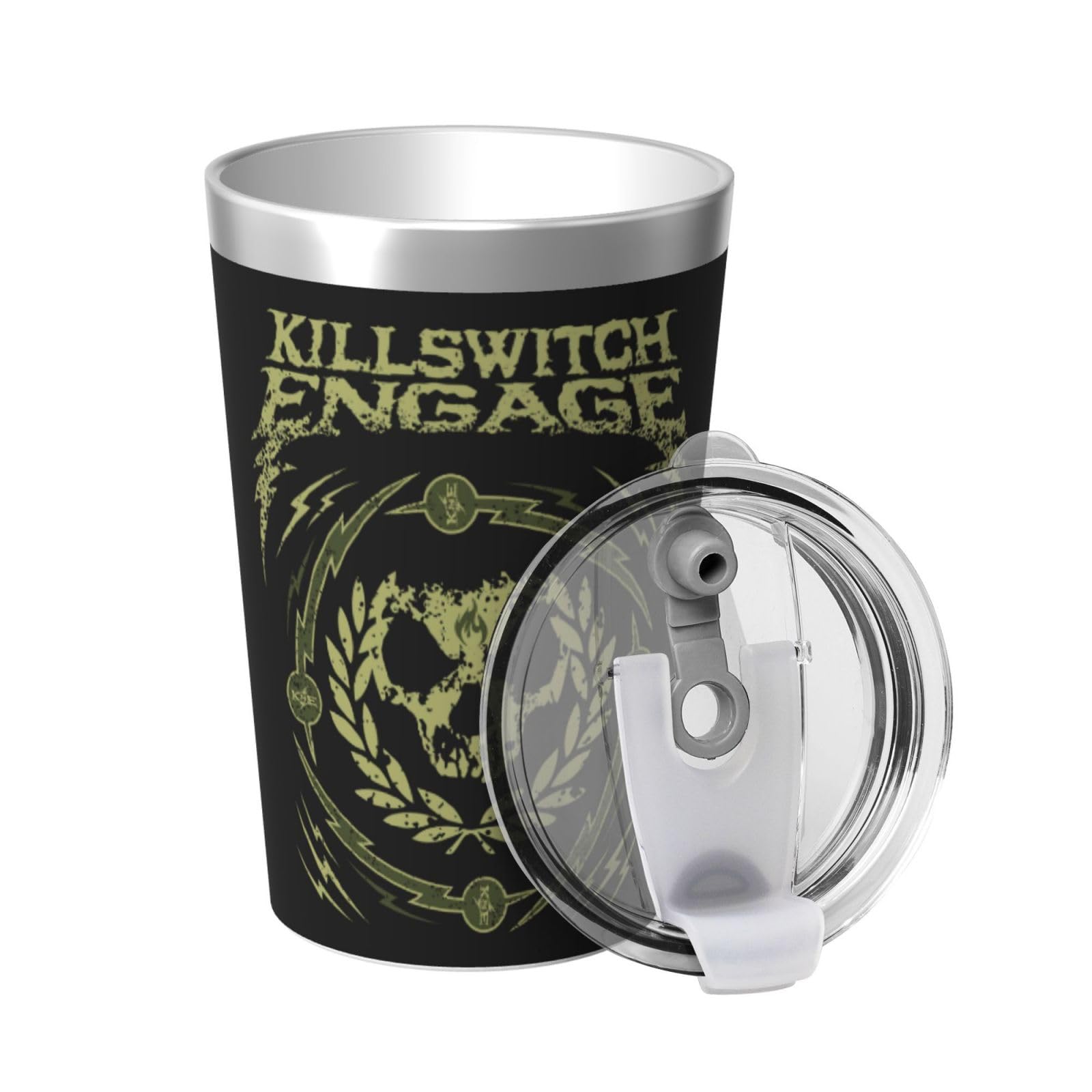 UALWORY Killswitch Music Engage Music Tumbler Cup 12oz Travel Coffee Mug with Lid and Straw Stainless Steel Insulated Mugs