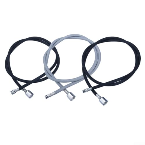 1.5m Pull Down Kitchen Faucet Hose Replacement, Flexible Pull Down Faucet Sprayer Hose Pull Out Faucet Hose Replacement With Quick Connect, 59-inch For Pluggable Nylon Hose(Snap-Gray)