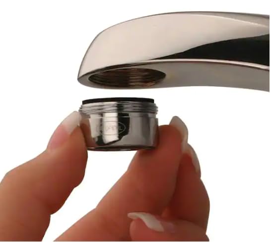 1.2 gpm Compatible Moen Faucet Aerator 181066 Threaded Male Replacement Chrome & Brushed Nickel WaterSense (Chrome)