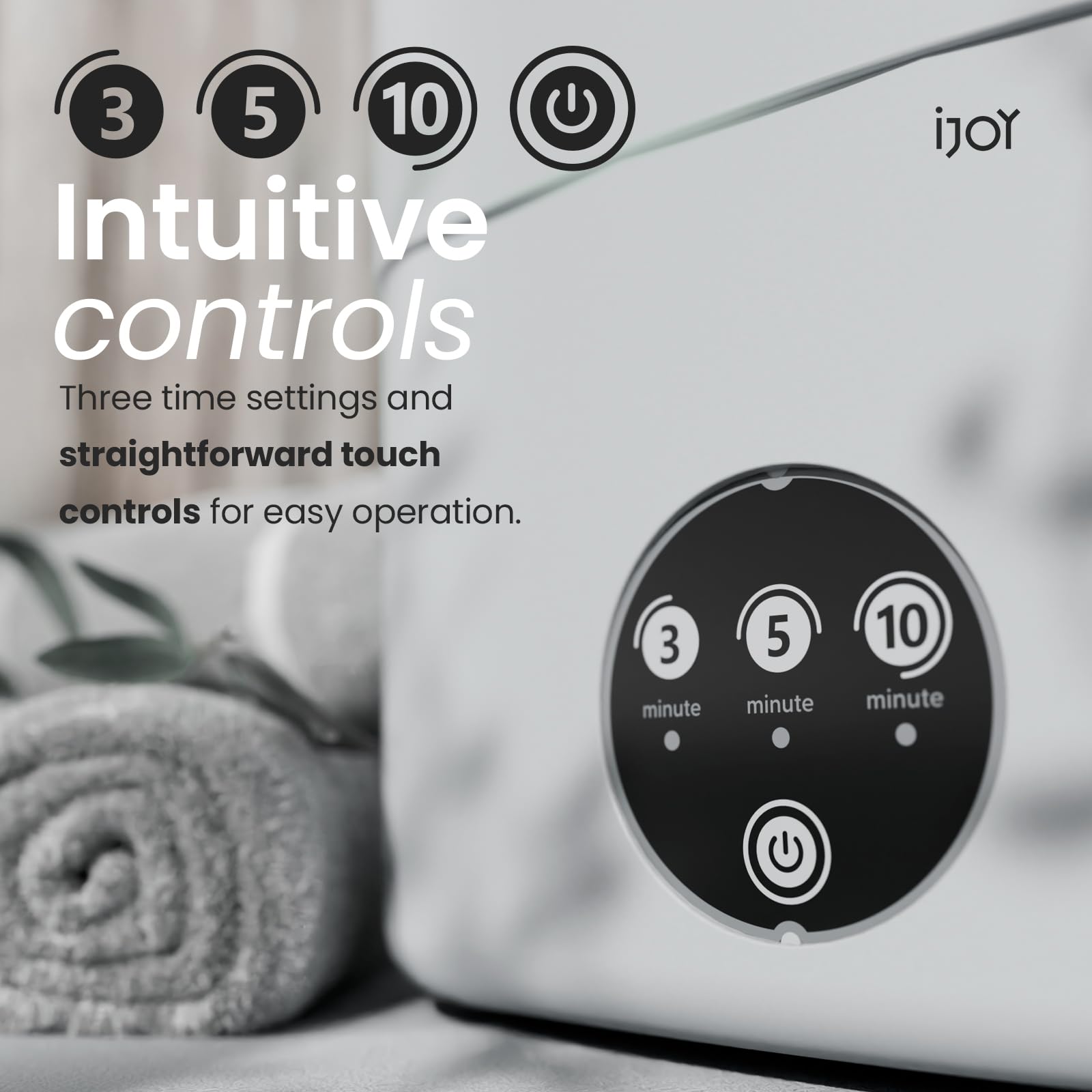 iJoy Portable Washing Machine Large Capacity Mini Portable Washing Machine for Dorms, Apartments and Hotels - Deep Cleaning Small Washing Machine for Underwear and Small Clothes. (White 12L)