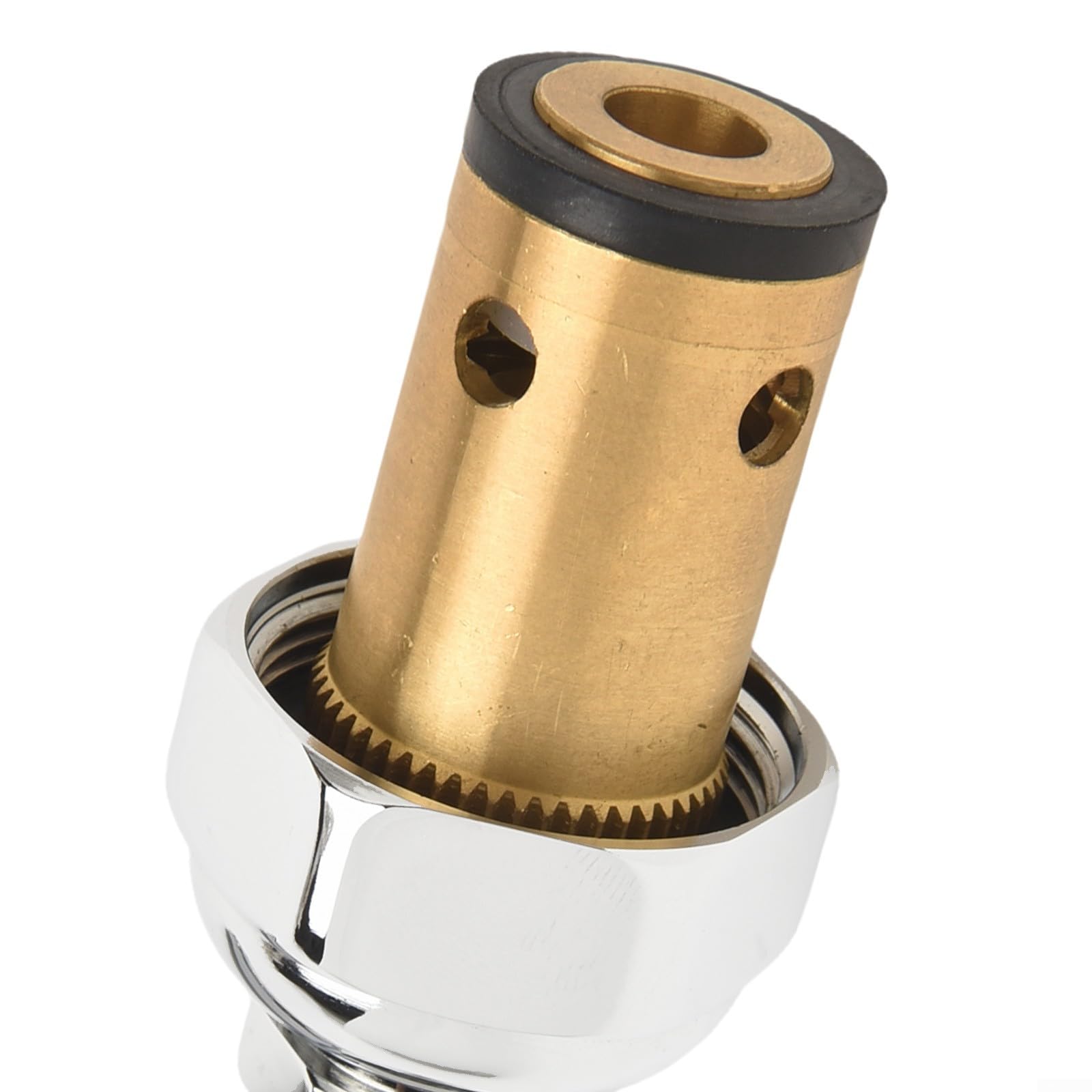 Handle Stem Assembly Fits for T&S Brass Faucets Replace 002713-40, Blue Cold and Red Hot Side Spindle Assembly Valve Lever Handle Replacement Part
