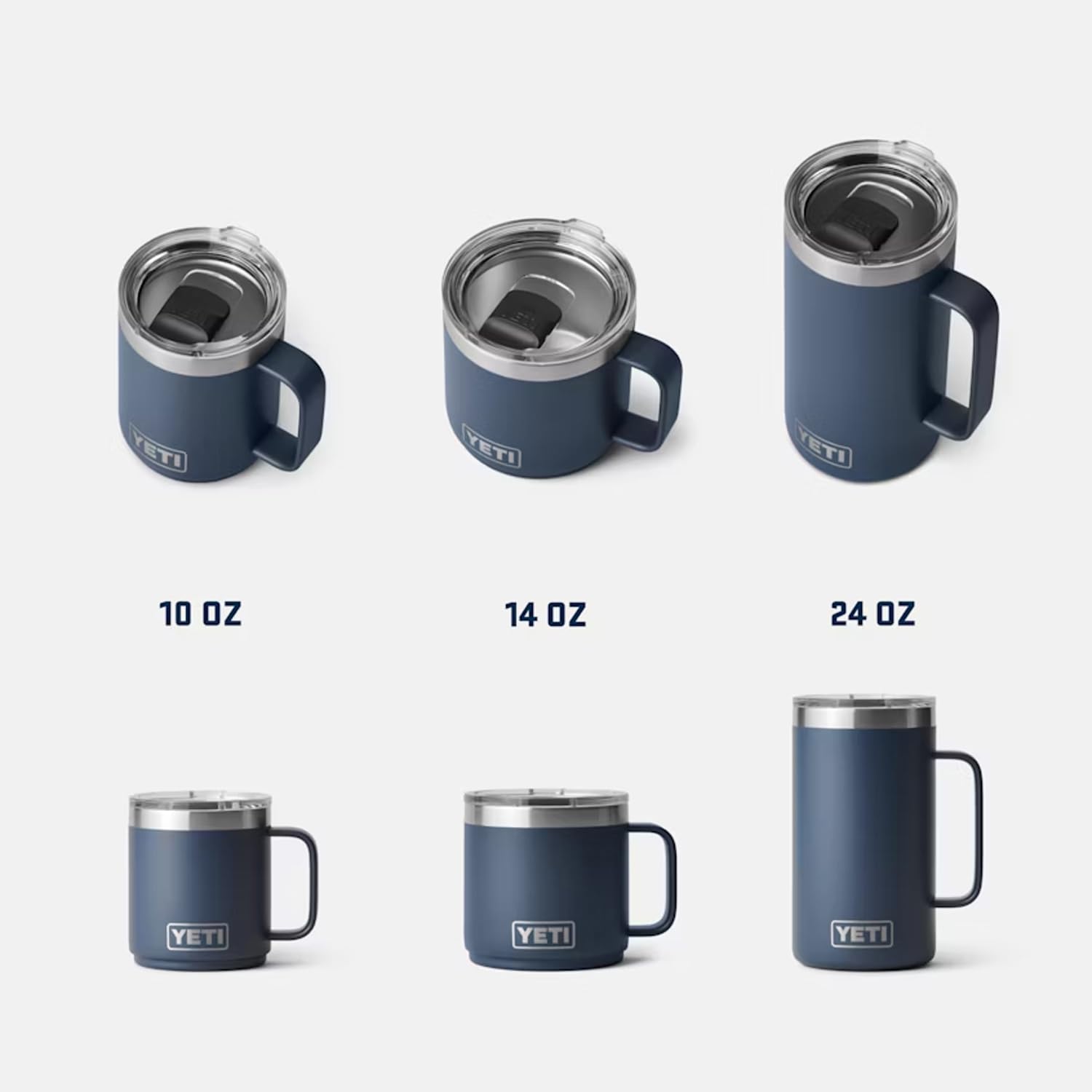 YETI Rambler 24 oz Mug, Vacuum Insulated, Stainless Steel with MagSlider Lid, Cape Taupe
