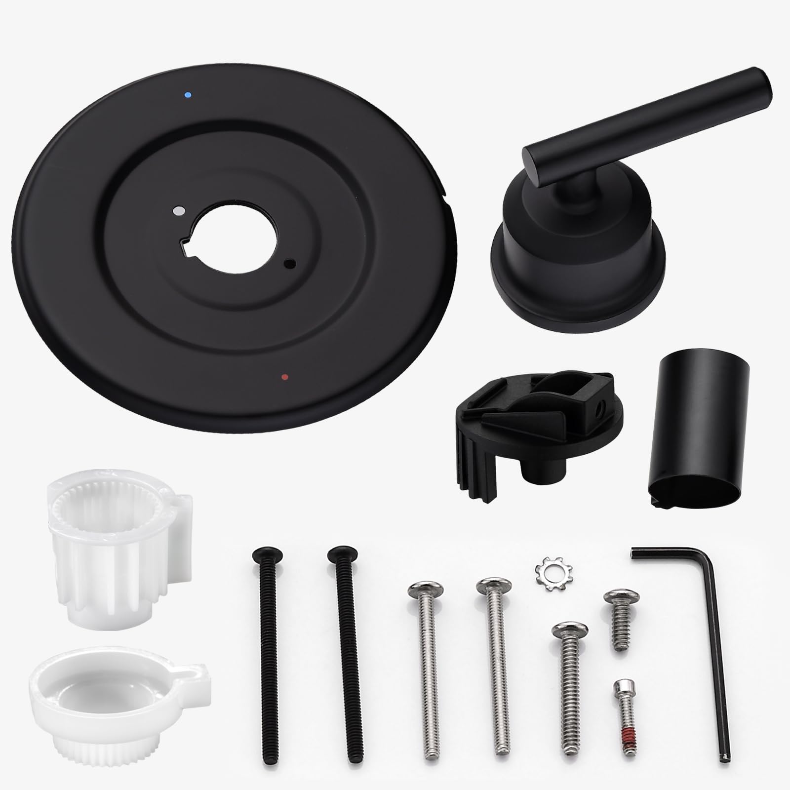 Compatible with Moen T2901BL Gibson Posi-Temp Valve Trim Kit Replacement, Matte Black Shower Trim Kit Shower Lever Handle (#2510 Valve Required)