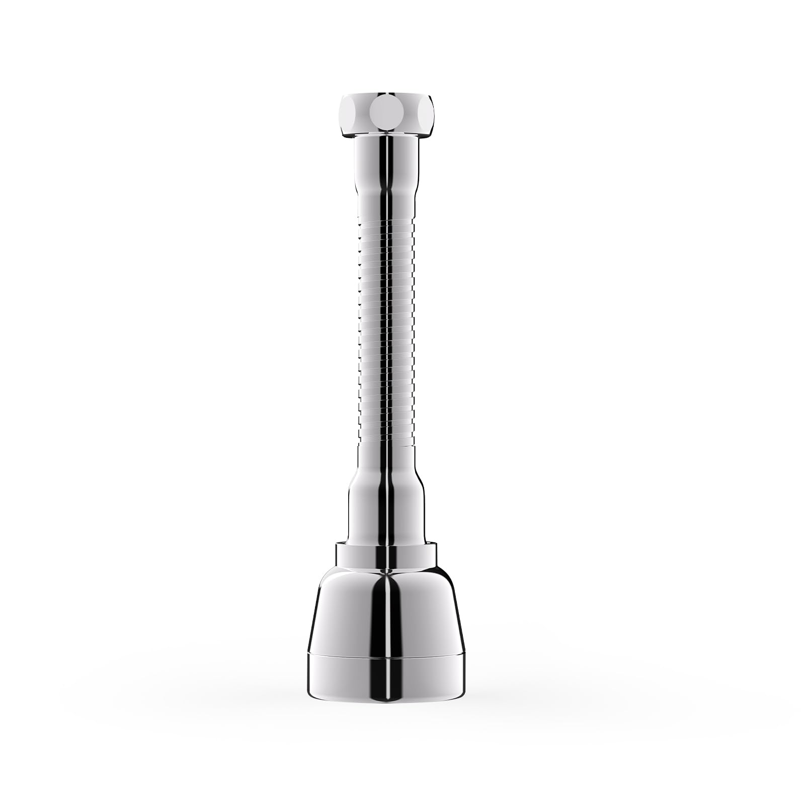 MANMOON Swivel Faucet Aerator with 3 Spray Modes & 360° Rotation, Water-Saving Sink Sprayer Attachment for Kitchen/Bathroom, Chrome-Plated Nozzle (Easy Install, Anti-Splash,Three-stage,Medium)