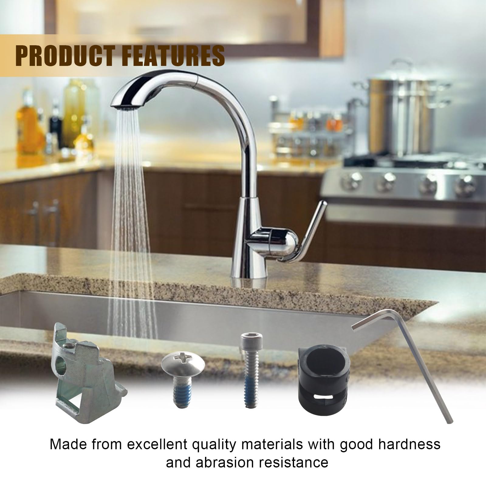 for Moen 100429 Single Handle Faucet Adapter Kit - Single Handle Adapter for Kitchen Sink Faucets (Compatible with Moen 7400 Series & Most 1-Handle Models) 2 Pack