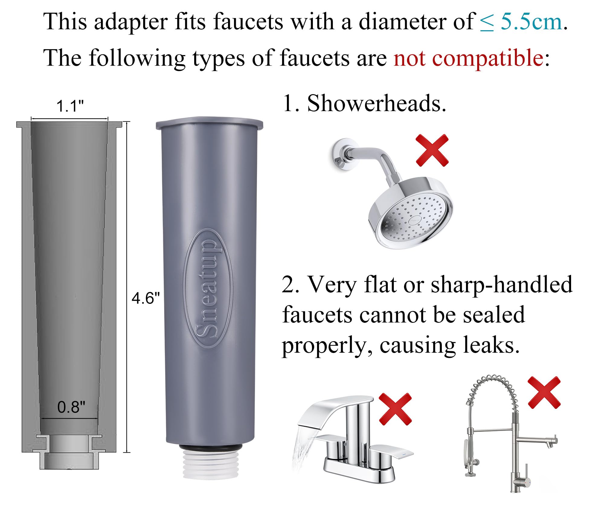 Sneatup Faucet Sprayer Attachment