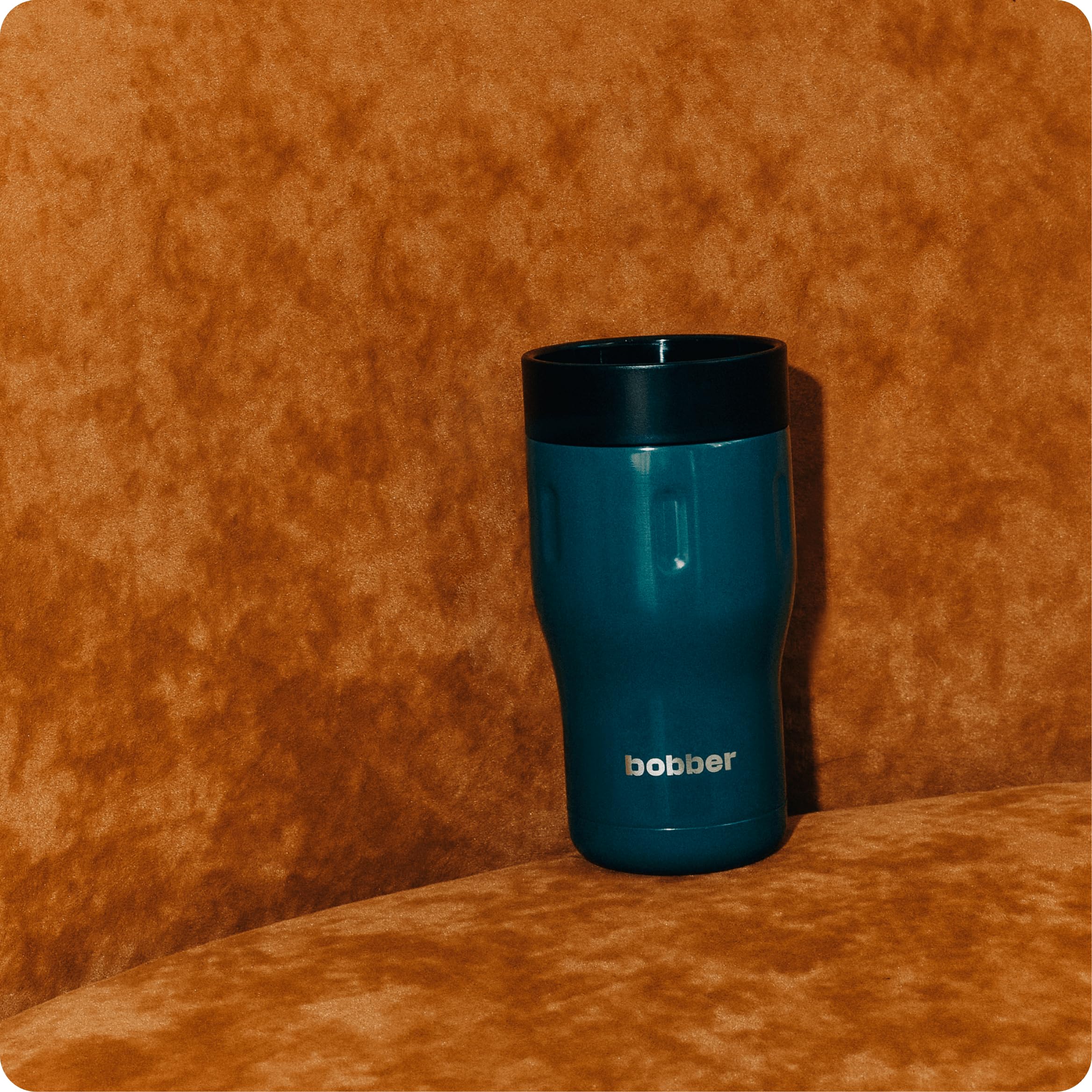 BOBBER 12 oz Stainless Steel Insulated Coffee Mug with Lid 100% Spill-Proof Commuter Mug for Car Cup Holder Dishwasher Safe Thermal Mug for Men, Women, Keeps Hot for 6 Hours (Teal)
