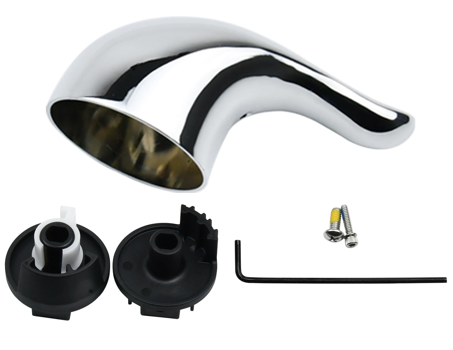 Replacement for 100657 Moen Tub/Shower Lever Handle,Compatible with Moen Posi-Temp Valve Systems,Compatible with Moentrol Valve,Single Handle Faucets for Adjust Water Volume and Temperature ,Chrome