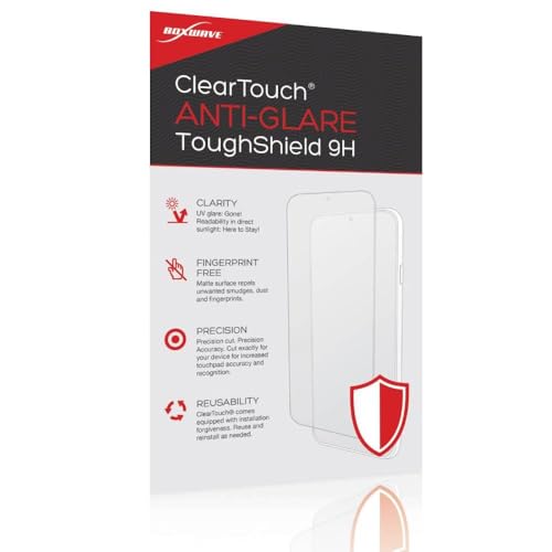 BoxWave Screen Protector Compatible with Ecobee EB-STATE3LTP-02 - ClearTouch Anti-Glare ToughShield 9H (2-Pack), Anti-Glare 9H Tough Flexible Film Screen Protector