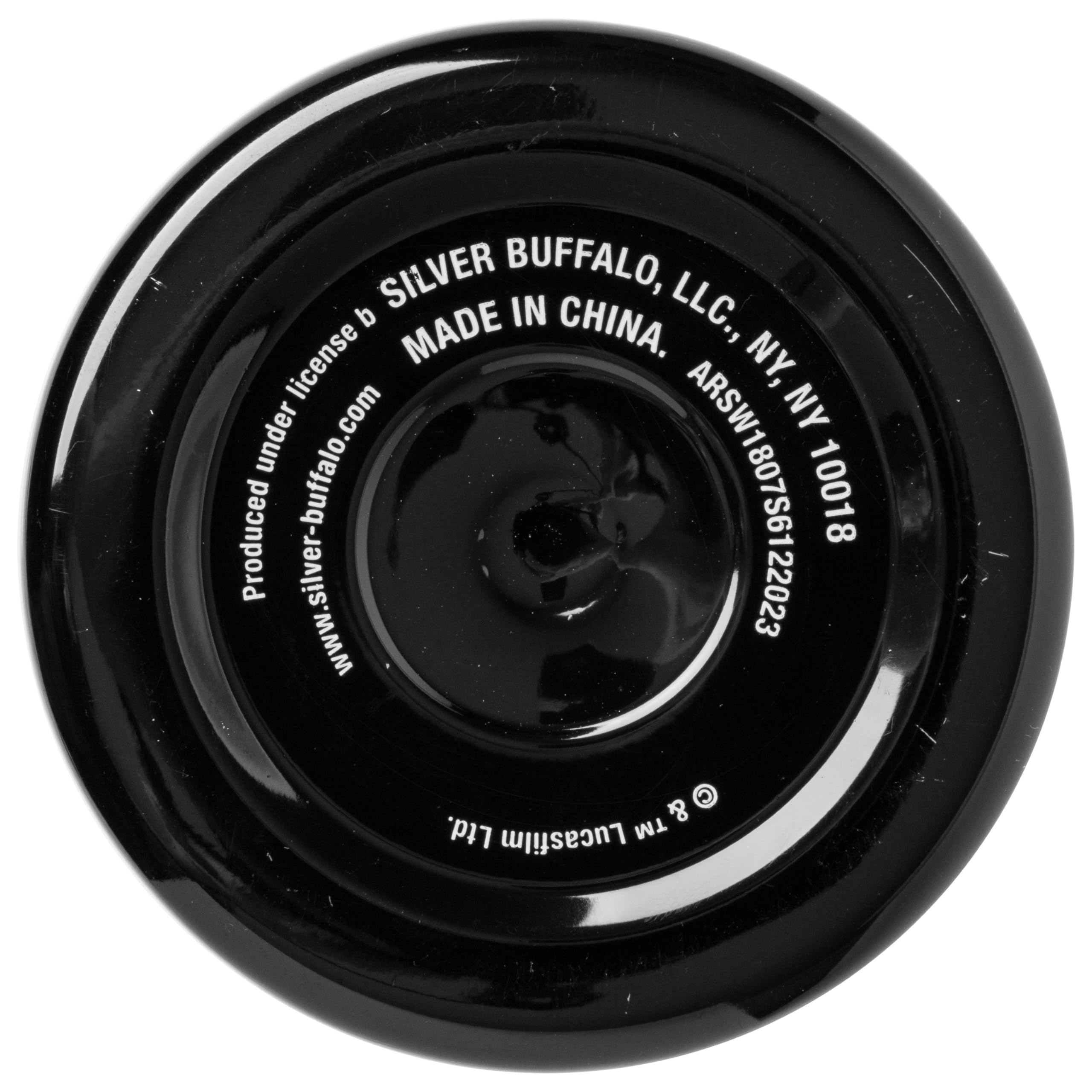 Silver Buffalo Star Wars Stainless Steel Water Bottle with Swivel Handle Featuring Star Wars Logo, 20 Ounces