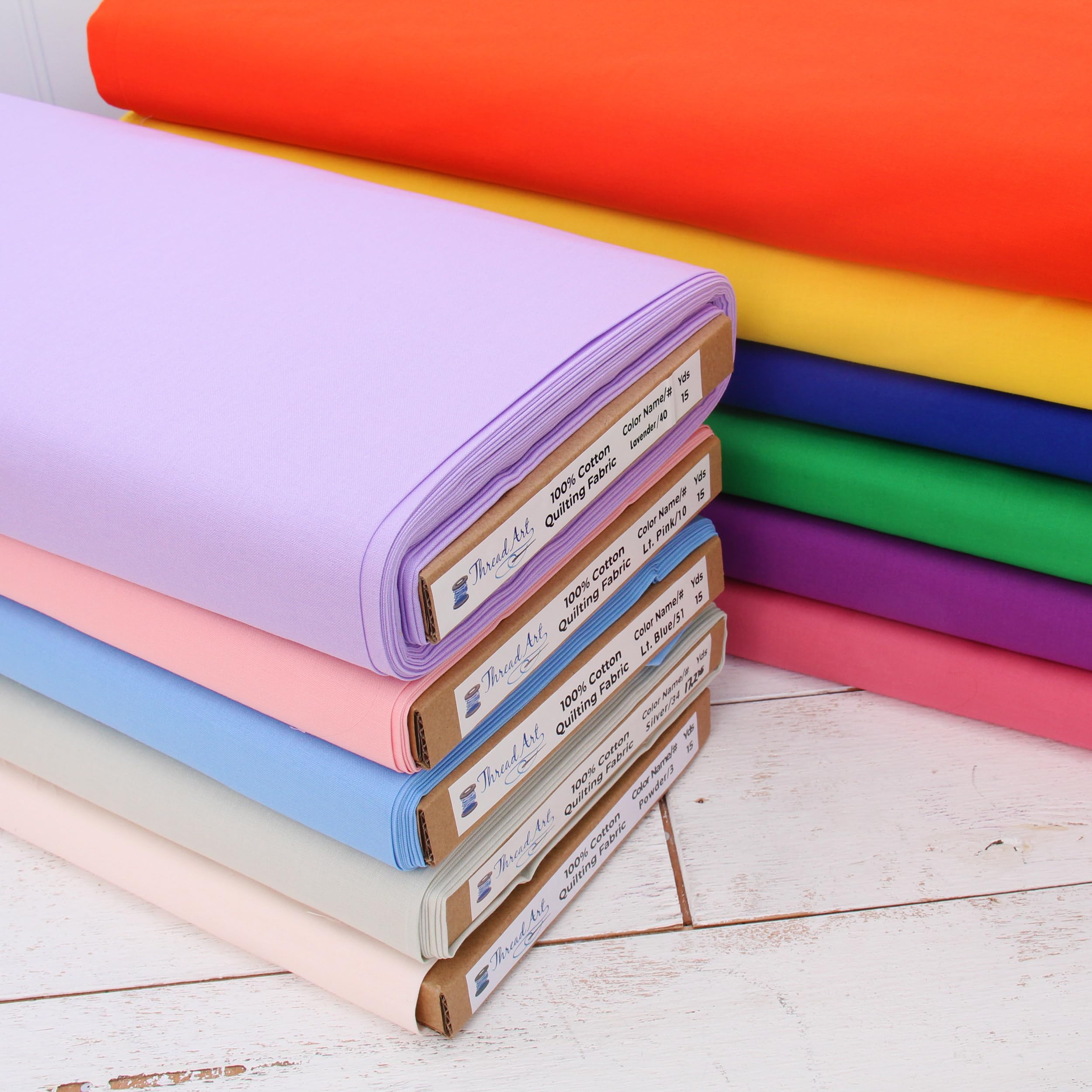 ThreadArt Premium Cotton Quilting Fabric Sold by The Yard - Seafoam - 44" Width - 100% Cotton - Quilting, Sewing, Crafts
