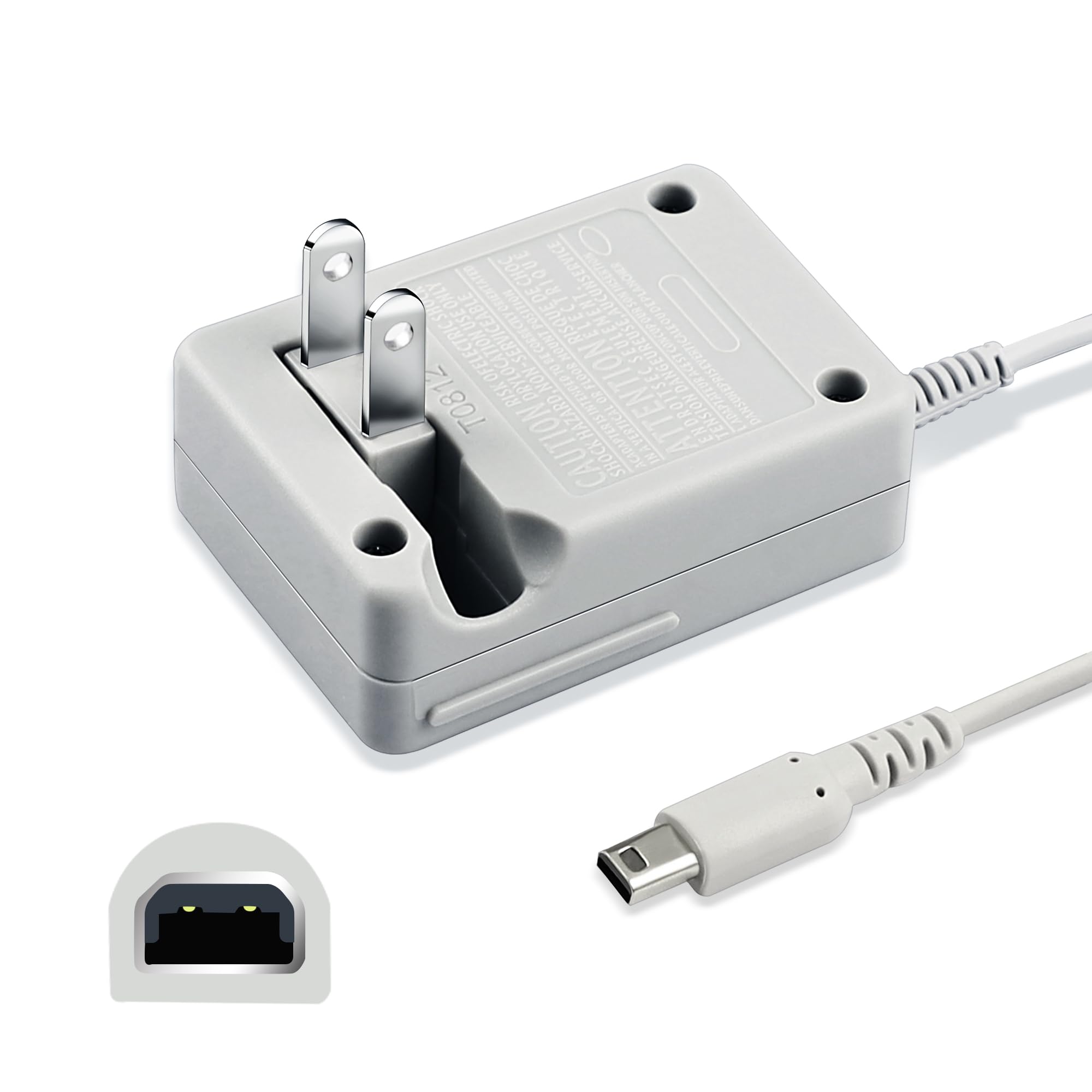 BXIZXD 3DS Charger Compatible with Nintendo 3DS/ 3DS XL/ New 3DS/ 2DS/ DSi Wall Travel Charger Power Cord Charging Cable