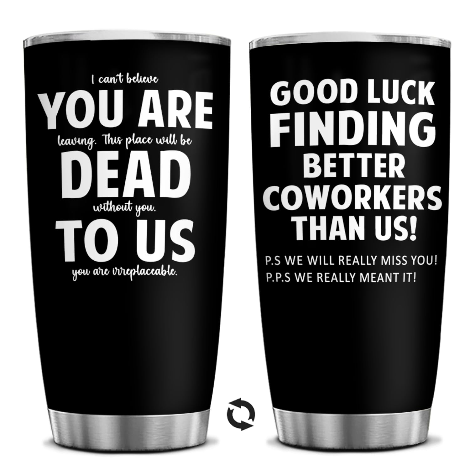 Coworker Leaving Gifts, You Are Dead To Us 20 0Z Tumbler, Going Away Gift For Coworker Leaving For New Job - Funny Goodbye Gifts For Coworkers, Colleagues, Boss, Employee, Men, Women, Friends