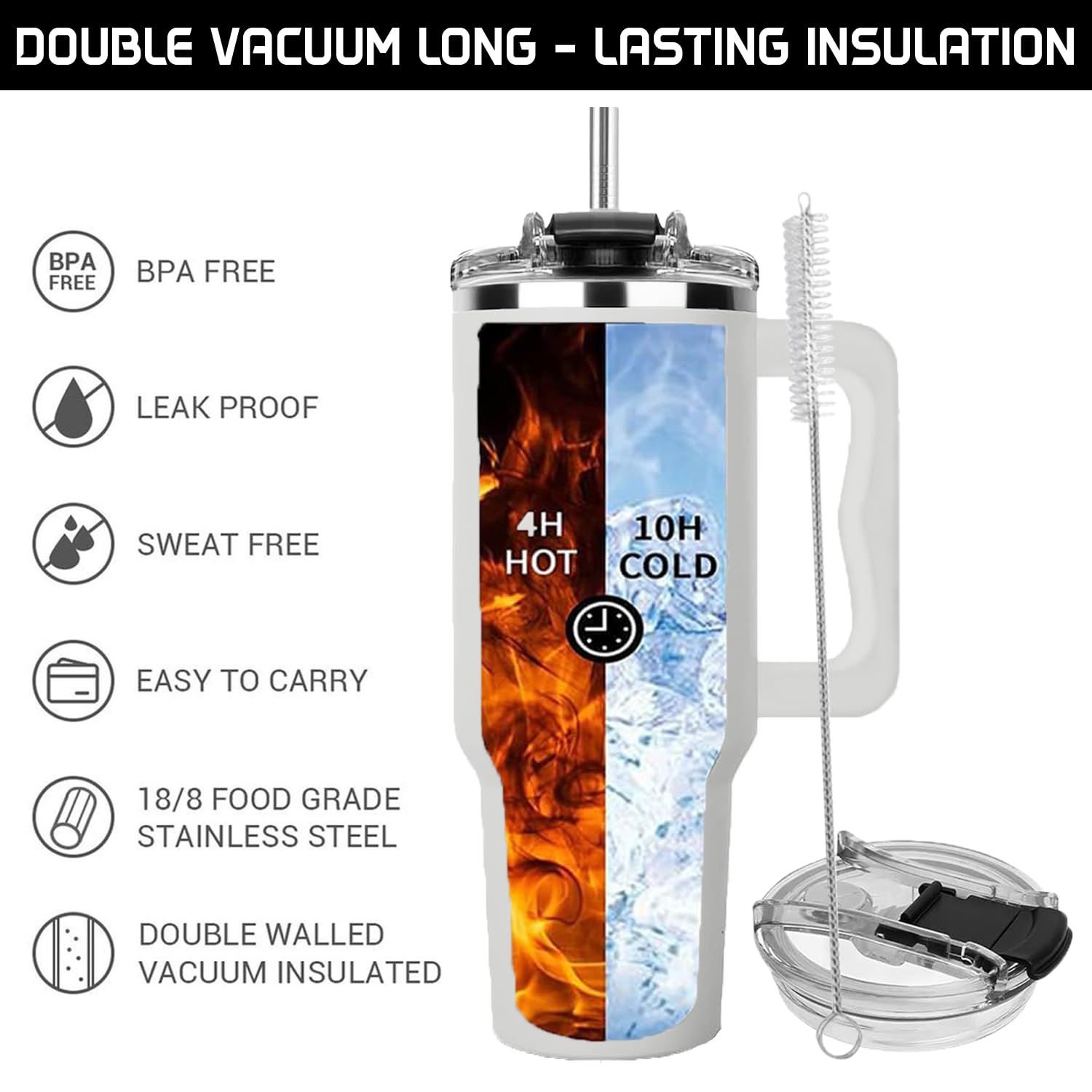 FROOBLEQUIRK Best 40oz Tumbler for Mom - Mother's Day Gift, No.1 Mom Cup, Birthday Present from Daughter or Son