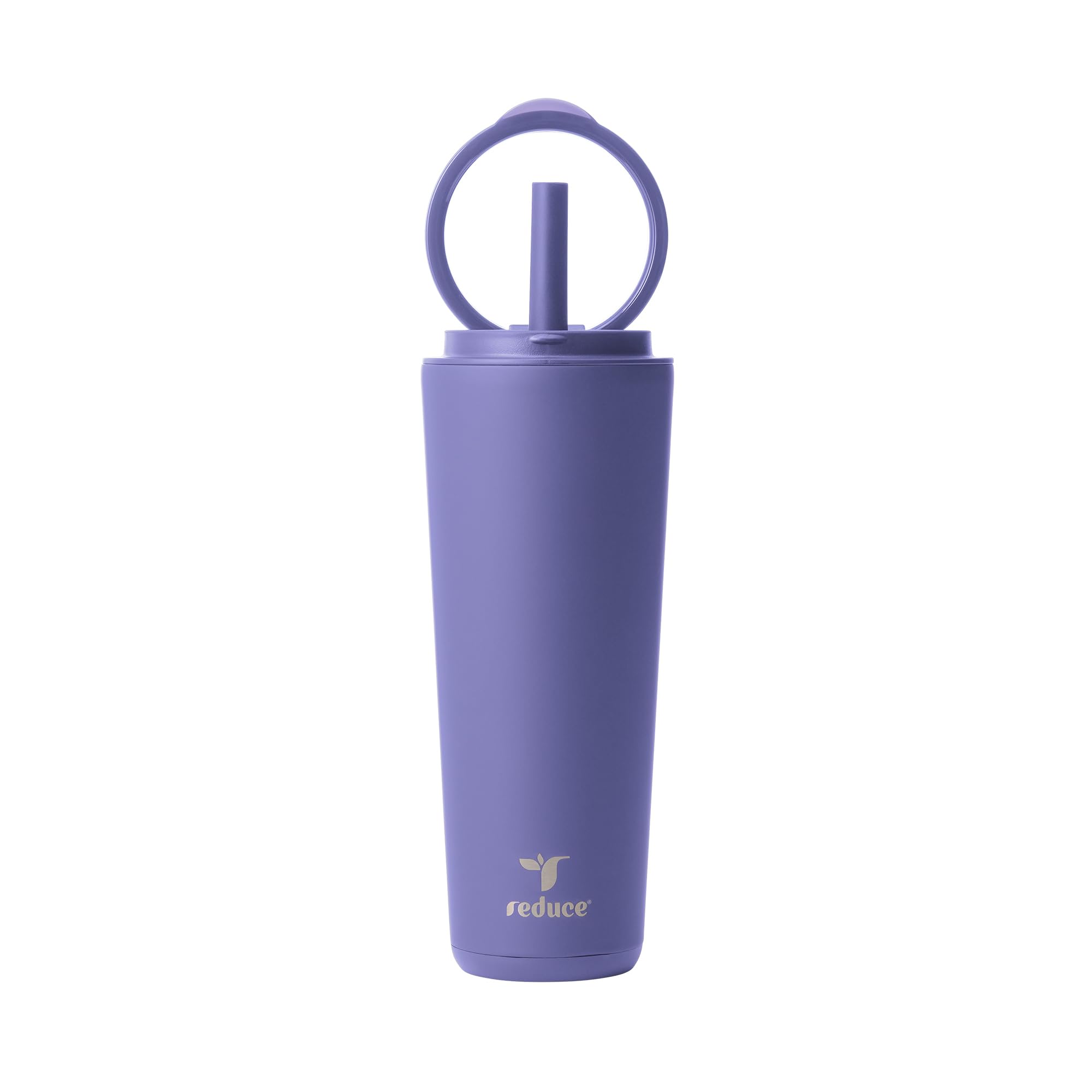 Reduce Halo 24 oz Stainless Steel Vacuum Insulated Tumbler - Spill Proof Travel Mug with Flip Handle Lid - Keeps Drinks Cold for 32 Hrs - Dishwasher Safe - Cupholder Friendly - Future Dusk