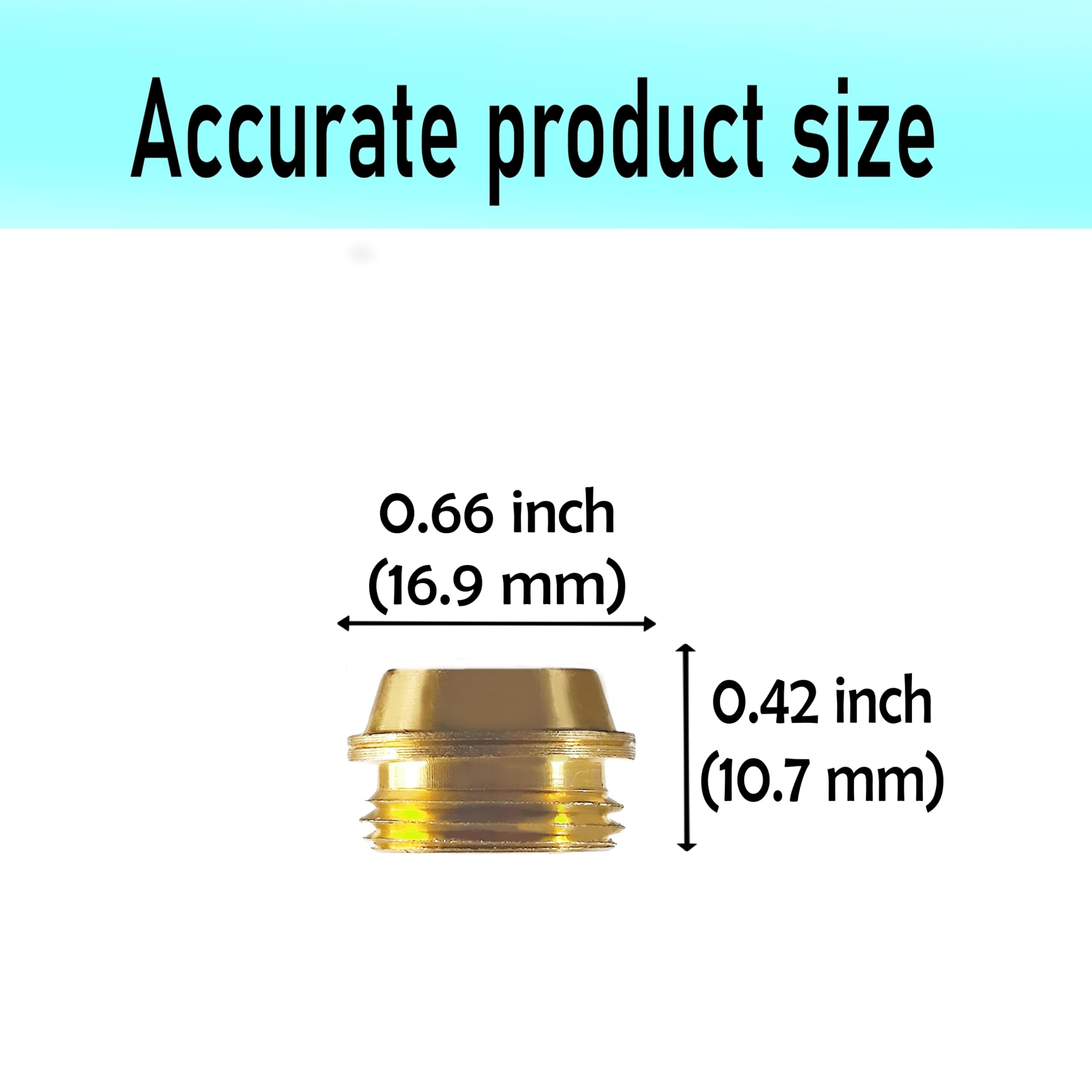 ALITZ 2Pack 30027 Brass faucet bibb seat compatible with Gerber Faucet Bibb Seat 5/8" - 20 Thread No lead
