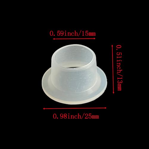 100 Pcs Silicone Faucet Sealing Gasket, White Faucet Valve Leak Proof Plug for Faucet Valve Pipe