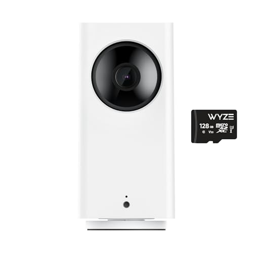 Wyze Cam Pan v2, Pan/Tilt/Zoom Indoor Wi-Fi Smart Home Security Camera with 1080p Color Night Vision, Motion and Sound Detection for Baby & Pet, Compatible with Alexa & Google Assistant, White