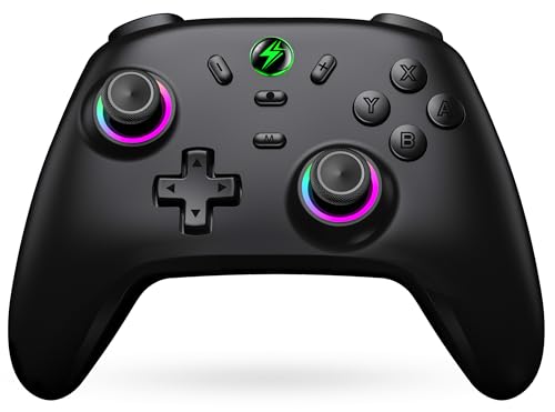 Wireless Switch Pro Controller for Nintendo Switch Controller/Lite/OLED, Hall Effect Wired PC Joysticks-LED Wireless iOS/Android Remote/Programmable Nintendo Switch Accessories Interactive Gaming Figures