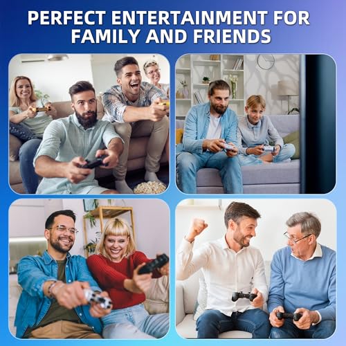 BADGOAL 2025 New Retro Game Console, Nostalgia Gaming Stick, Classic Video Games with 4K HDMI, 20,000+ Games and 23 Emulators, Upgraded Dual 2.4G Wireless Controllers 64GB