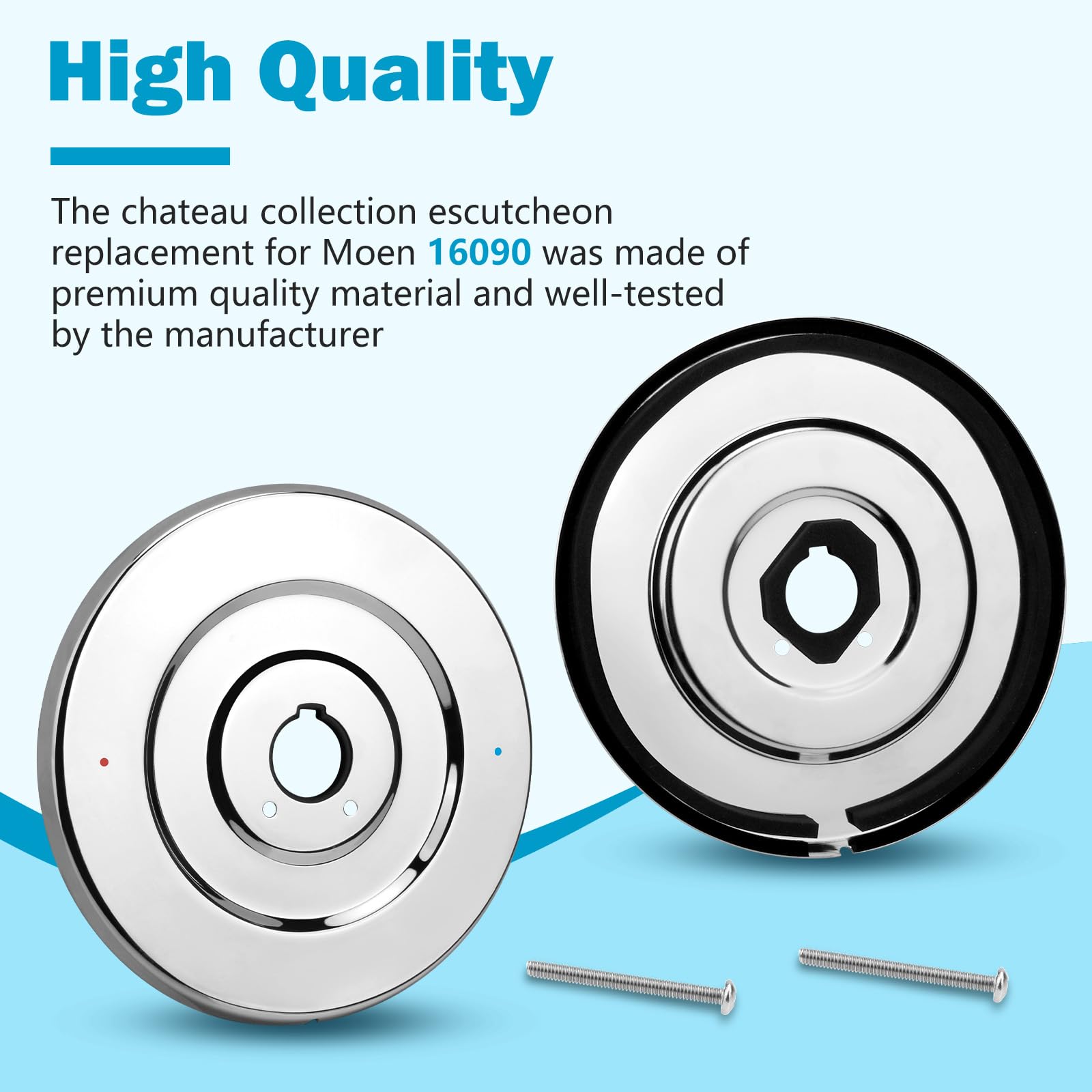 Chateau Collection Escutcheon Replacement for Moen 16090, Fit One-Handle Tub and Shower Faucets