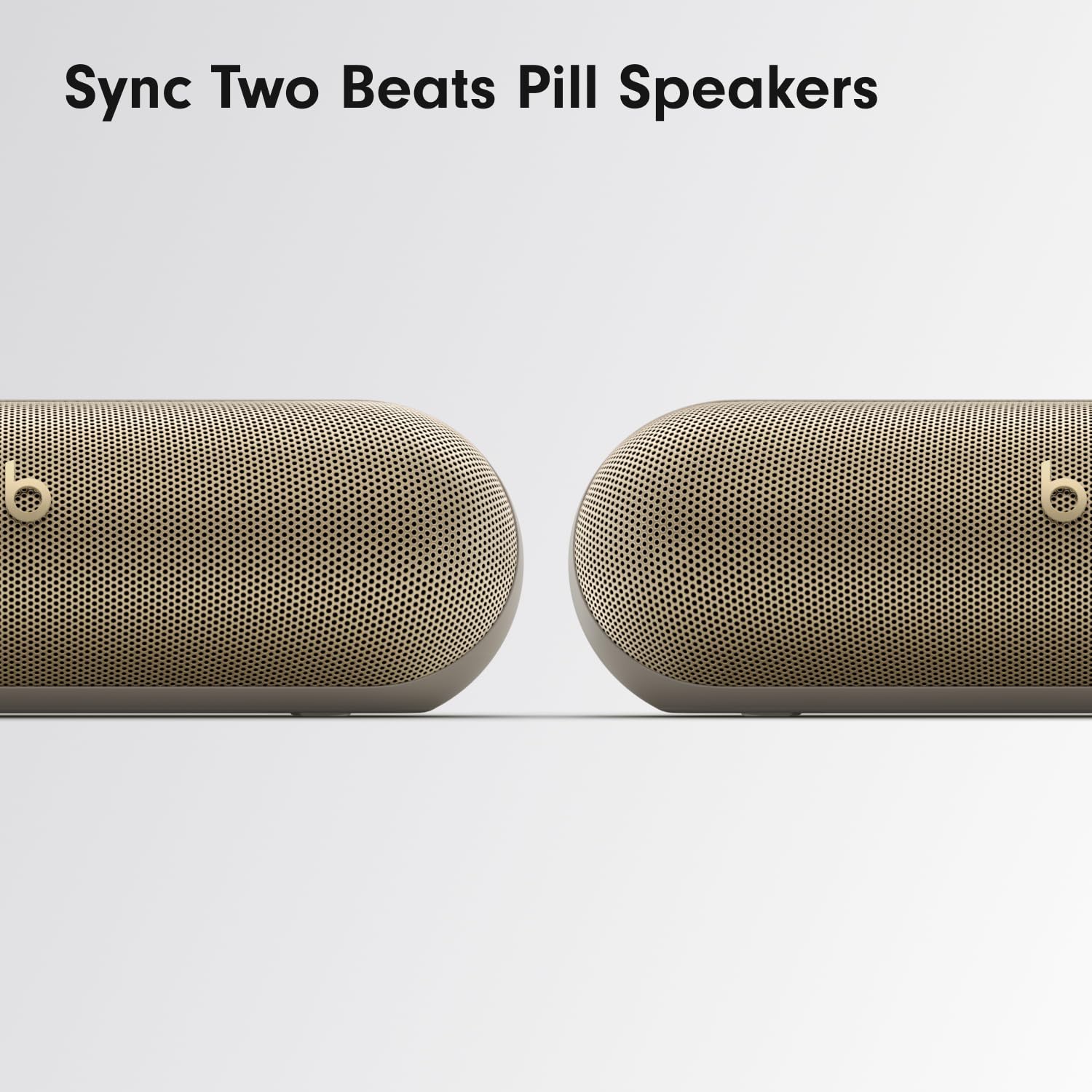 Beats Pill - Bluetooth Speaker and Portable Wireless Charger via USB-C - Up to 24 Hours Battery Life, IP67 Water Resistant, Apple & Android Compatible, Built-in Microphone – Campagne Gold (Renewed)